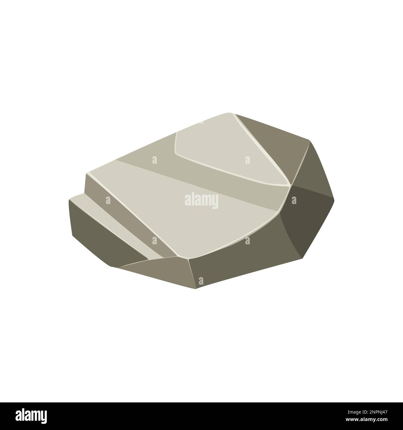 Rock boulder. Natural shape stone. vector illustration Stock Vector ...