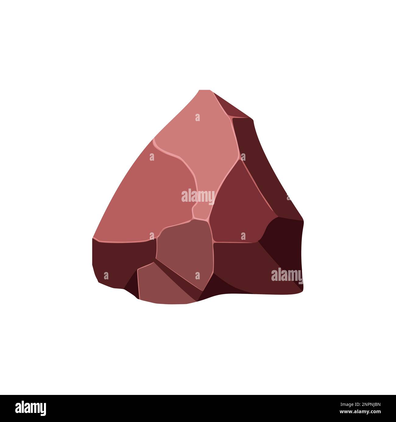 Ore rock boulder. Natural shape stone. vector illustration Stock Vector ...
