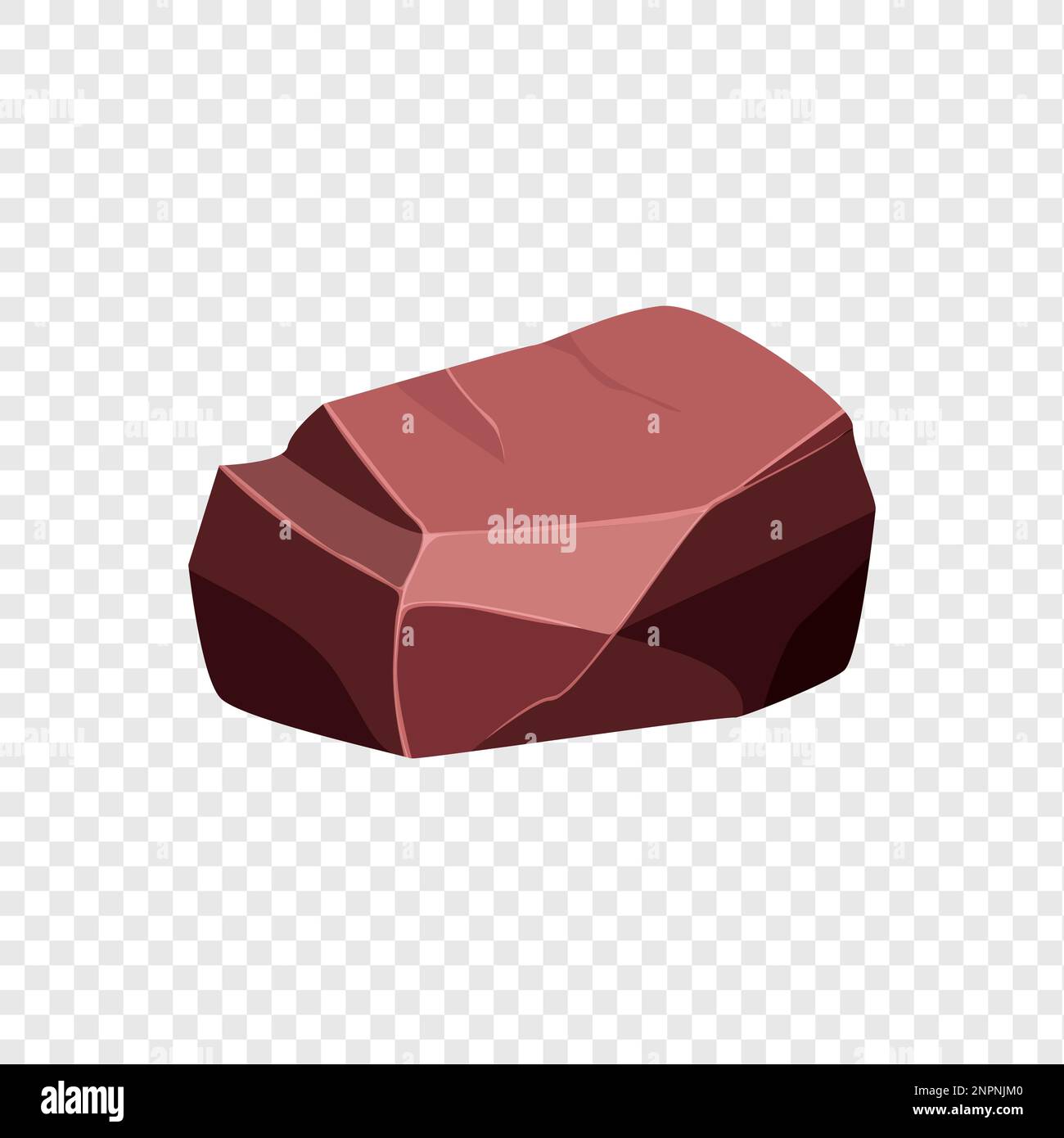 Ore rock boulder. Natural shape stone. vector illustration Stock Vector ...