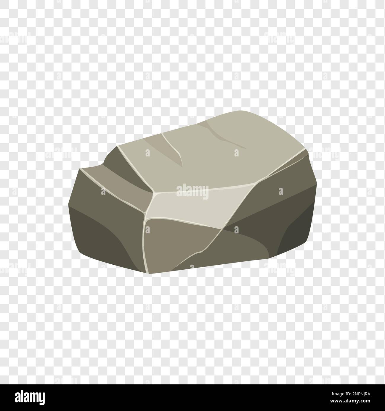 Rock boulder. Natural shape stone. vector illustration Stock Vector ...
