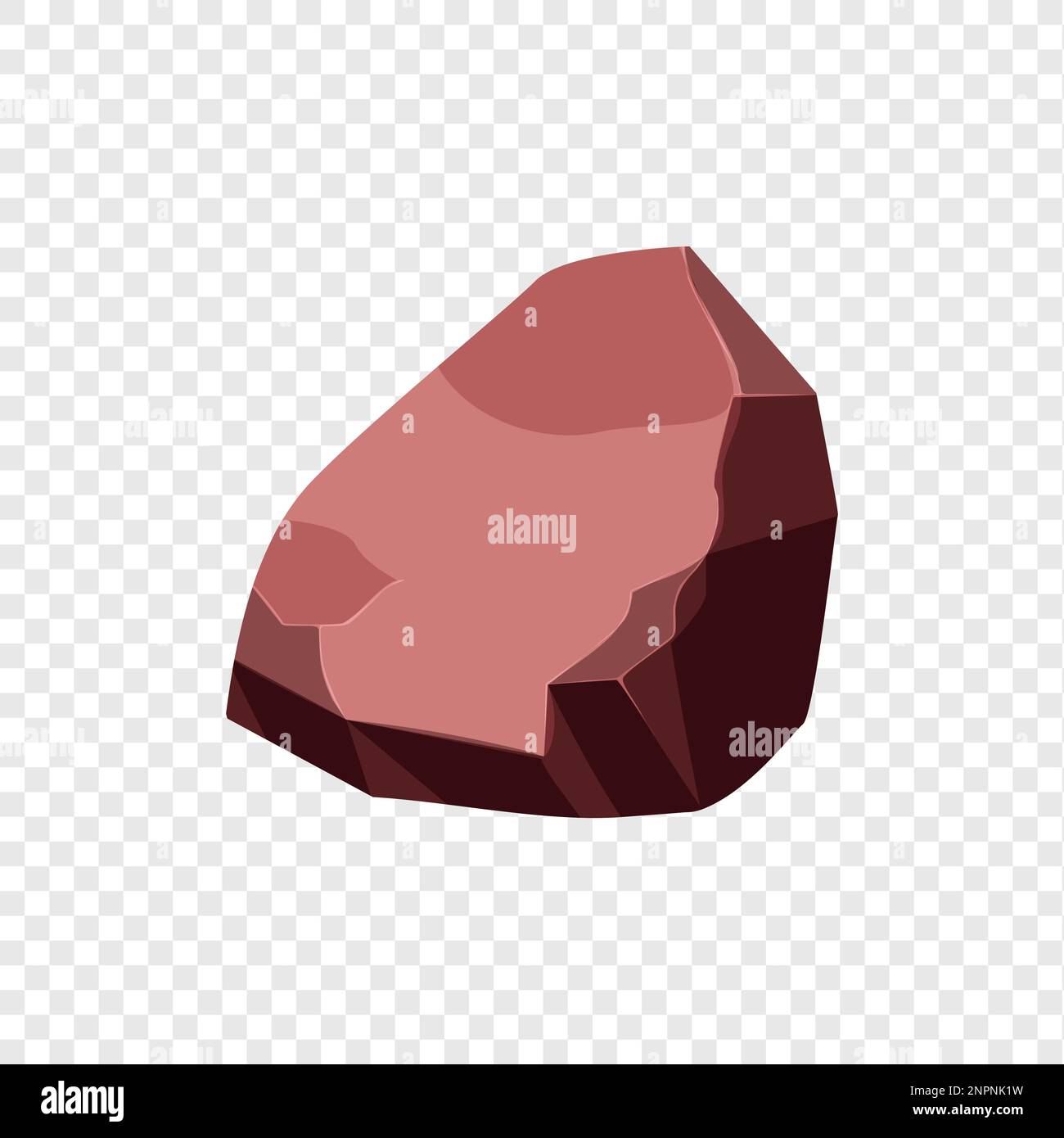 Ore rock boulder. Natural shape stone. vector illustration Stock Vector ...