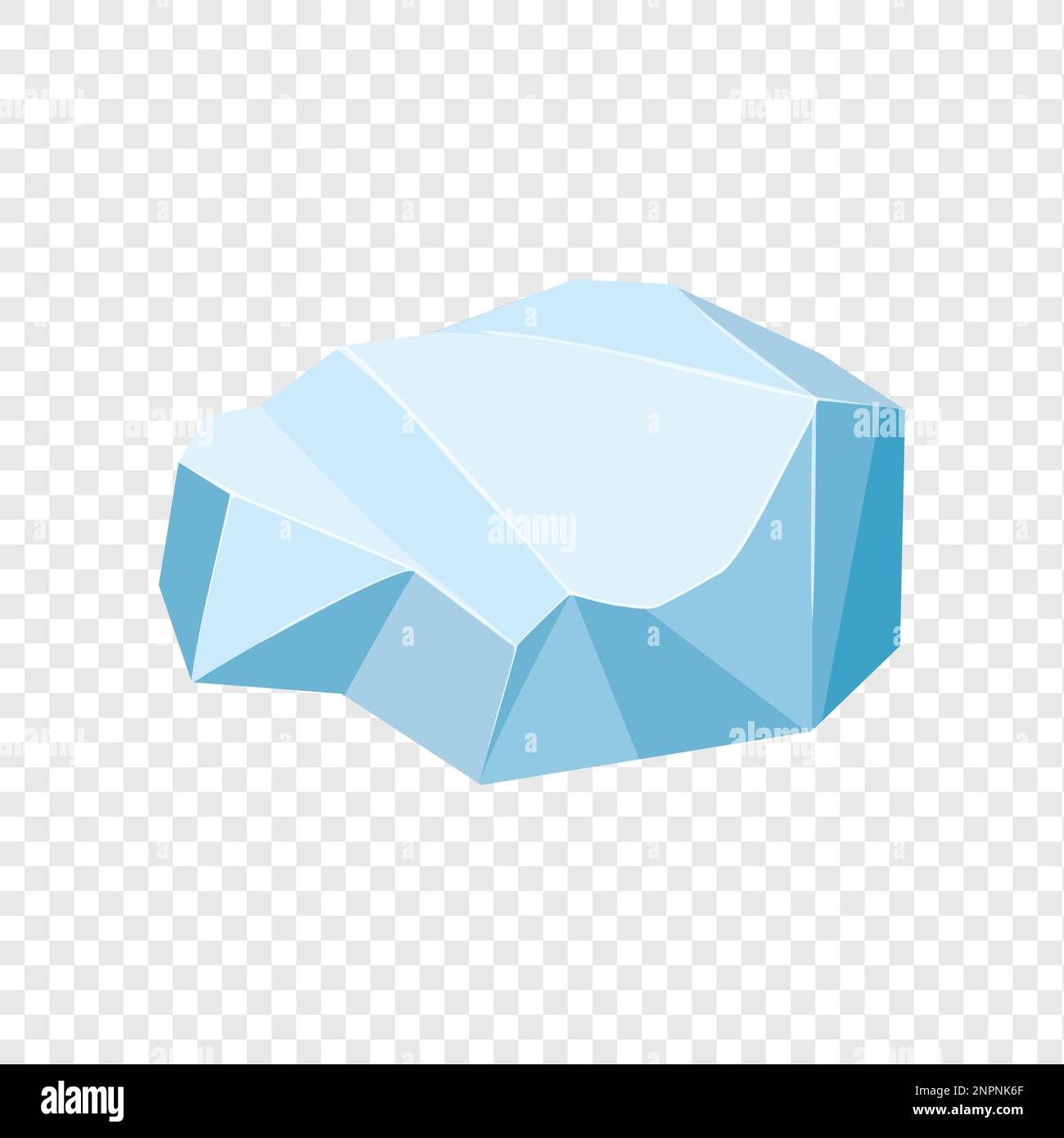 Ice rock boulder. Natural shape stone. vector illustration Stock Vector ...