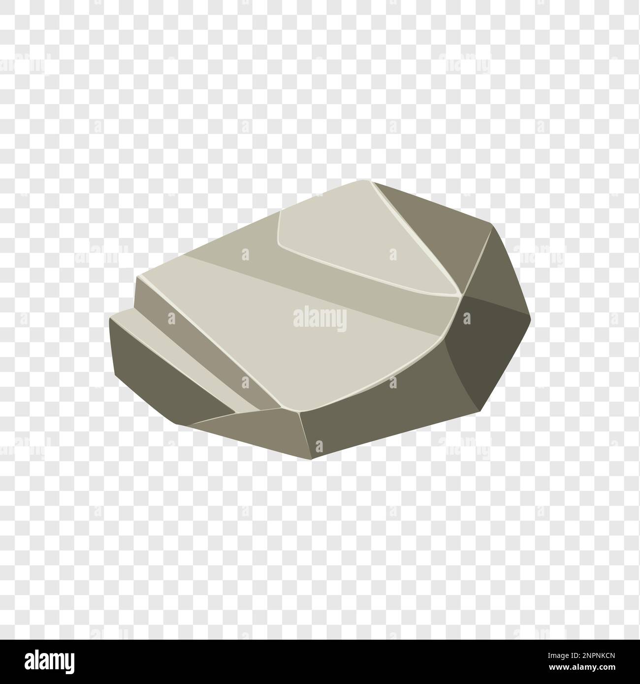 Rock boulder. Natural shape stone. vector illustration Stock Vector ...