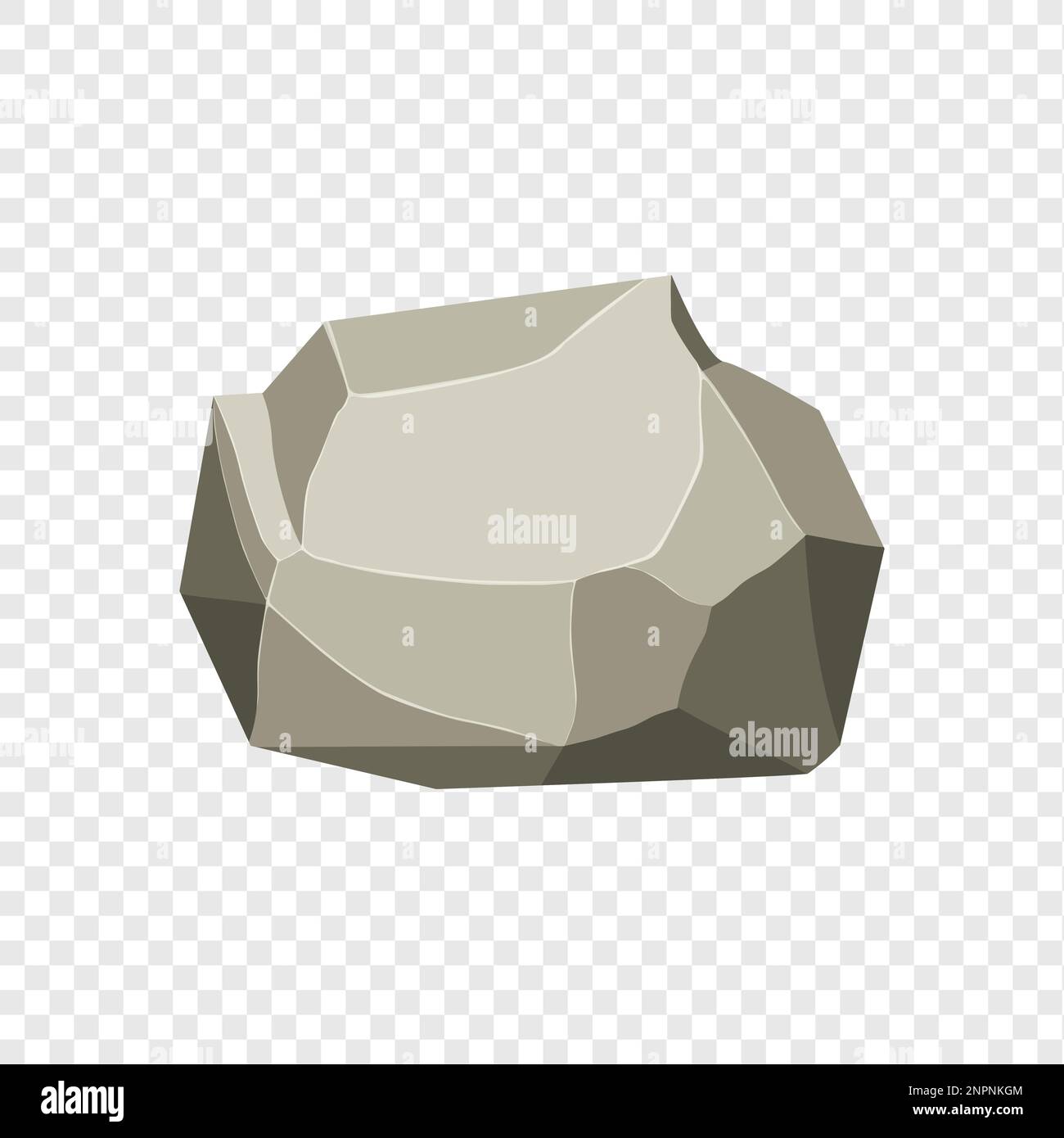 Rock boulder. Natural shape stone. vector illustration Stock Vector ...