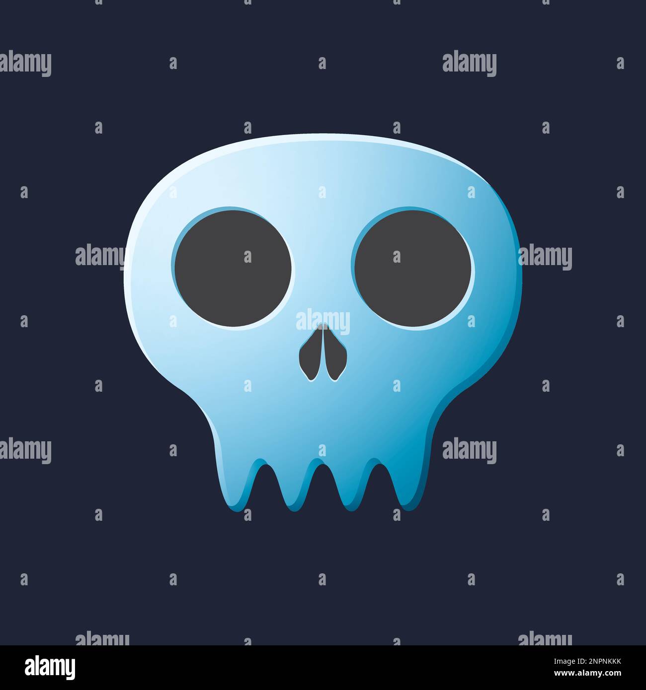 Game UI asset. Gaming user interface skull icon. vector illustration ...