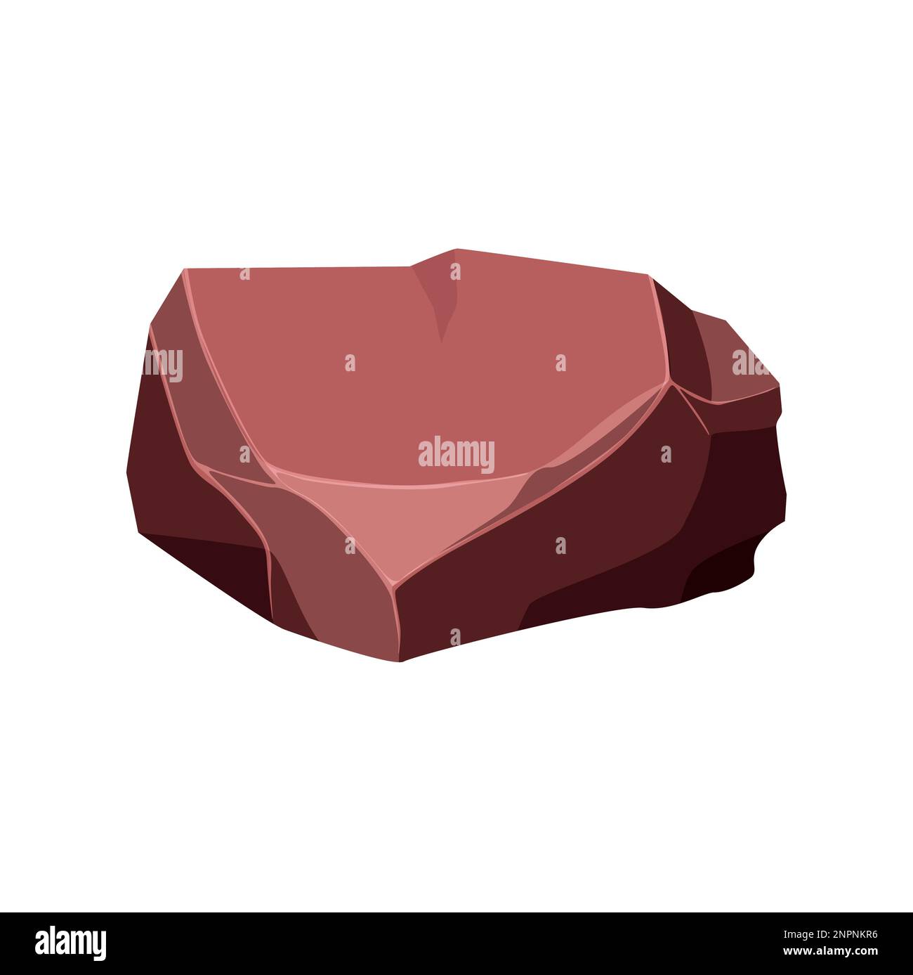 Ore rock boulder. Natural shape stone. vector illustration Stock Vector ...