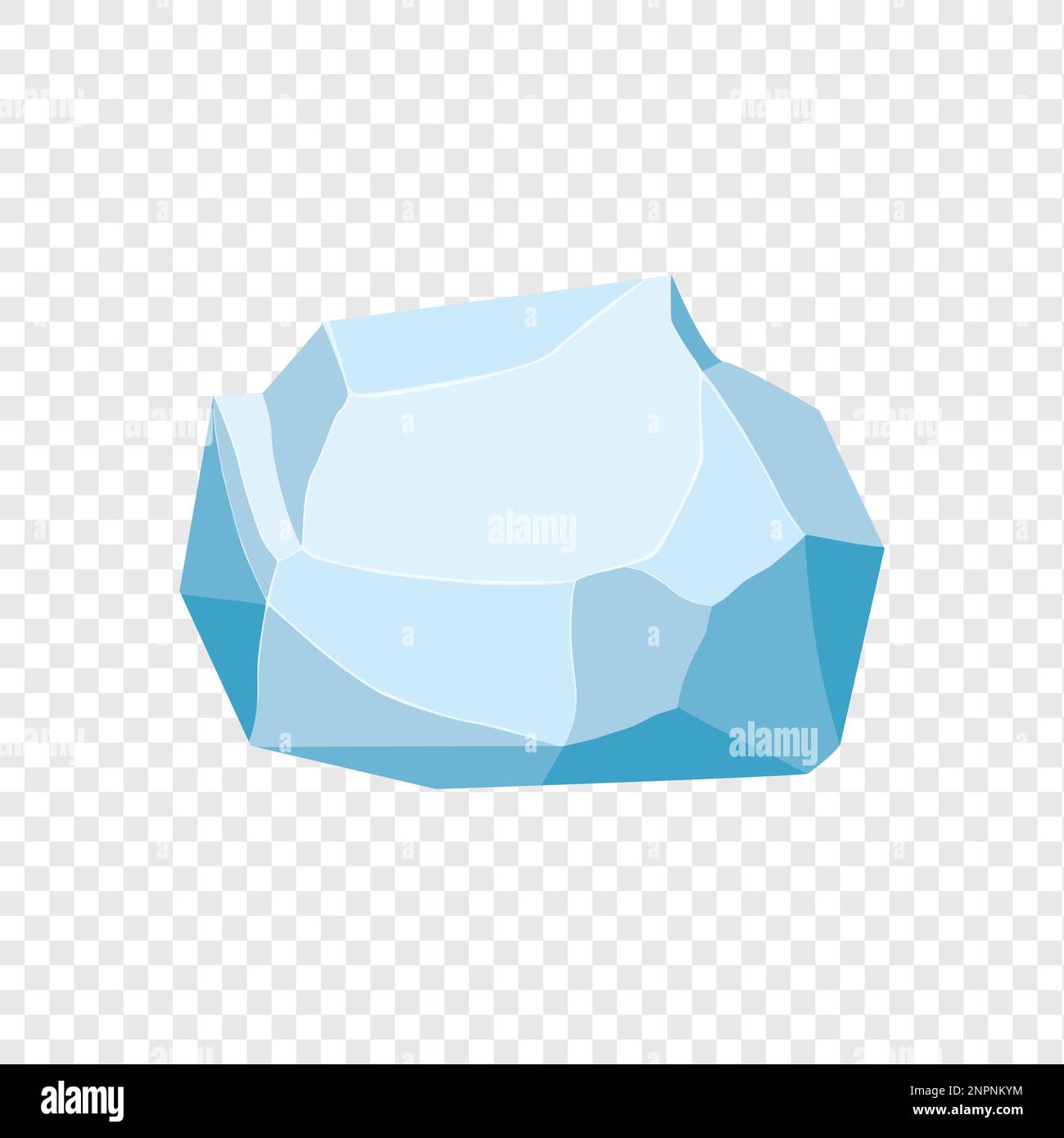 Ice rock boulder. Natural shape stone. vector illustration Stock Vector ...