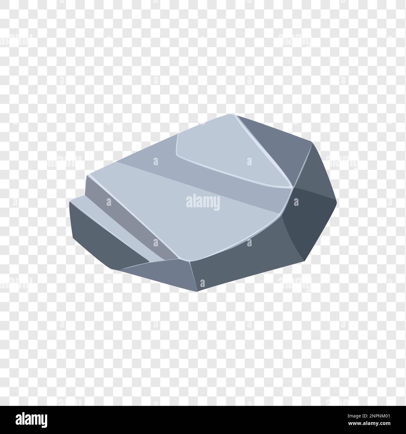 Rock boulder. Natural shape stone. vector illustration Stock Vector ...