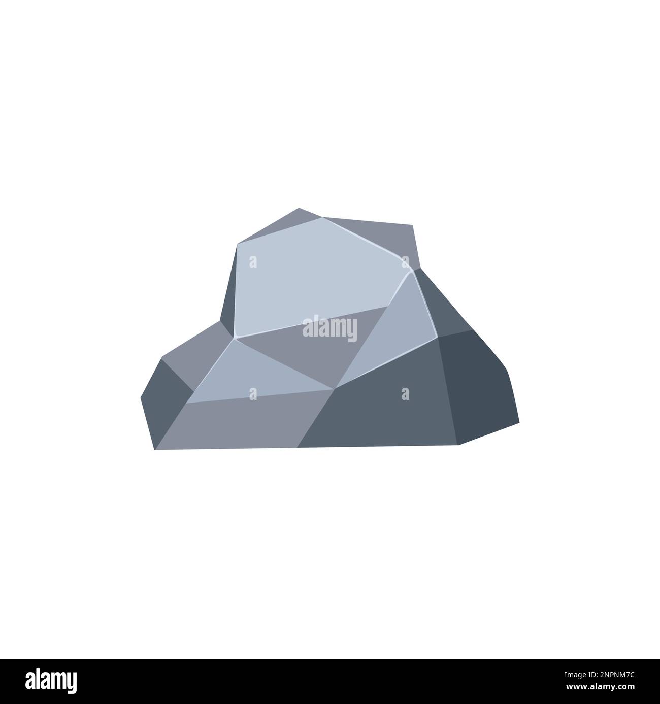 Rock boulder. Natural shape stone. vector illustration Stock Vector ...