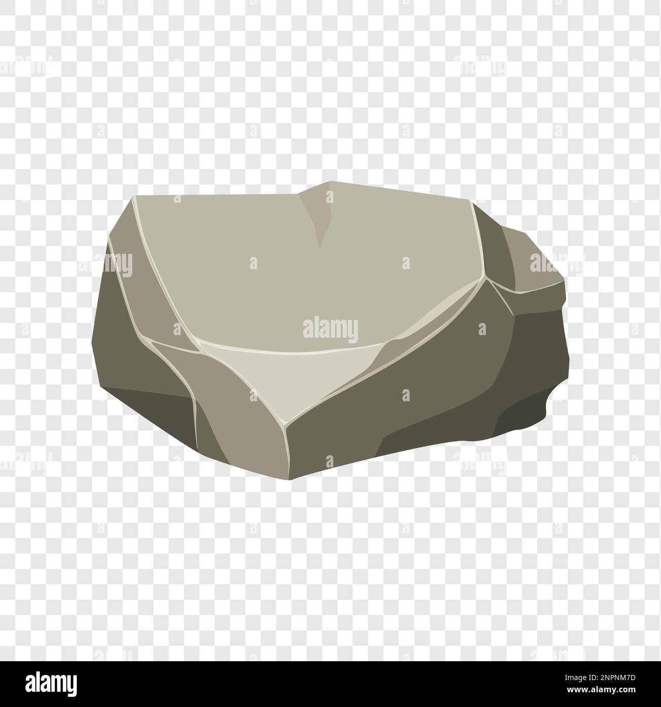 Rock boulder. Natural shape stone. vector illustration Stock Vector ...