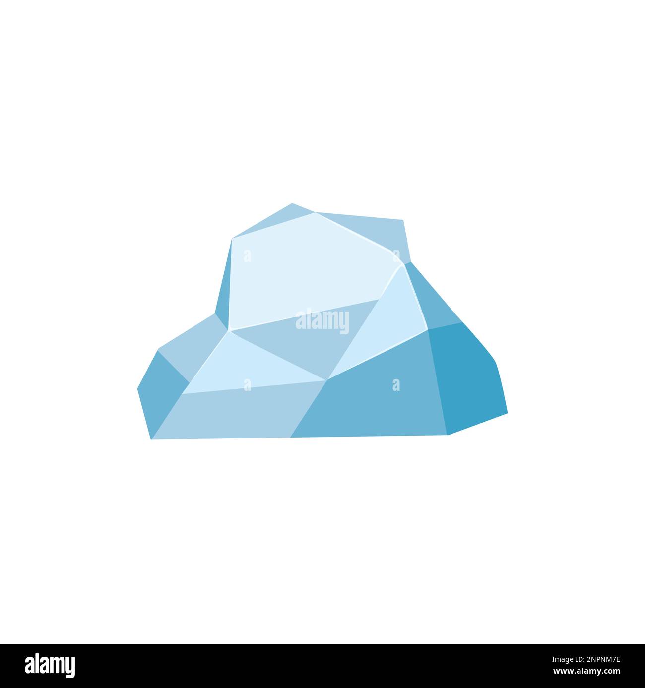 Ice rock boulder. Natural shape stone. vector illustration Stock Vector ...