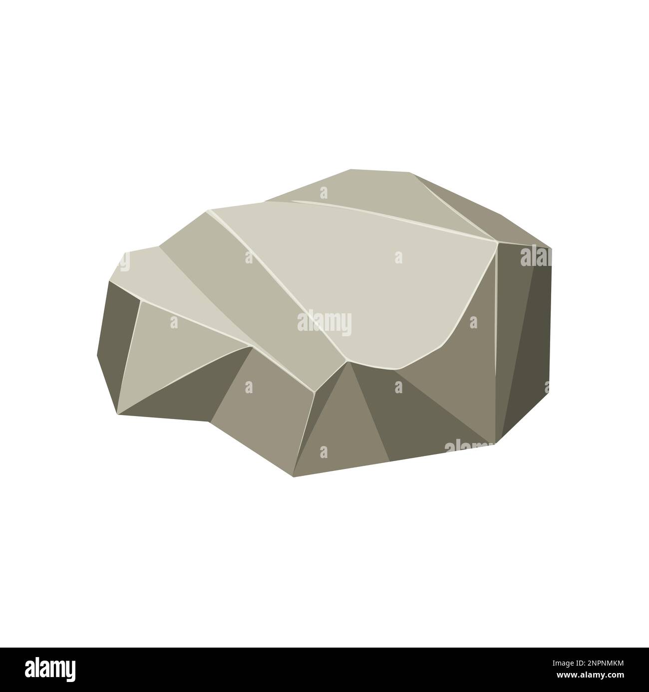 Rock boulder. Natural shape stone. vector illustration Stock Vector ...