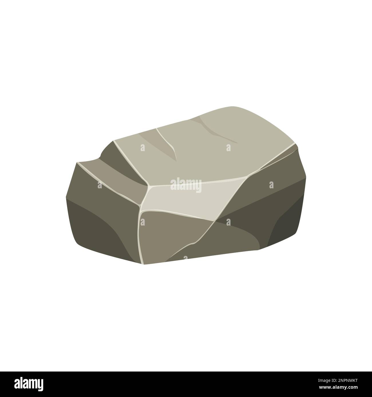 Rock boulder. Natural shape stone. vector illustration Stock Vector ...
