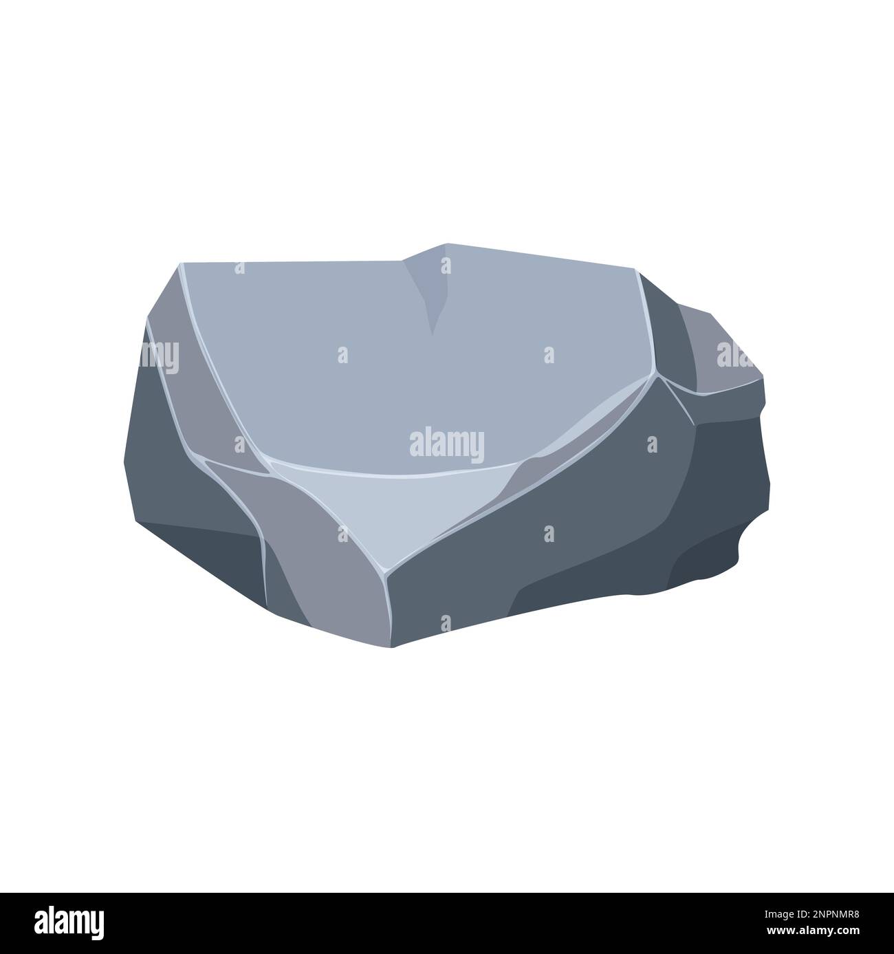 Rock boulder. Natural shape stone. vector illustration Stock Vector ...