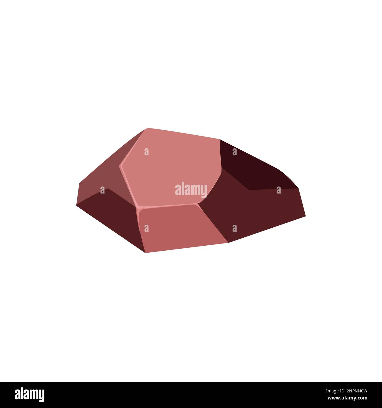 Ore rock boulder. Natural shape stone. vector illustration Stock Vector ...