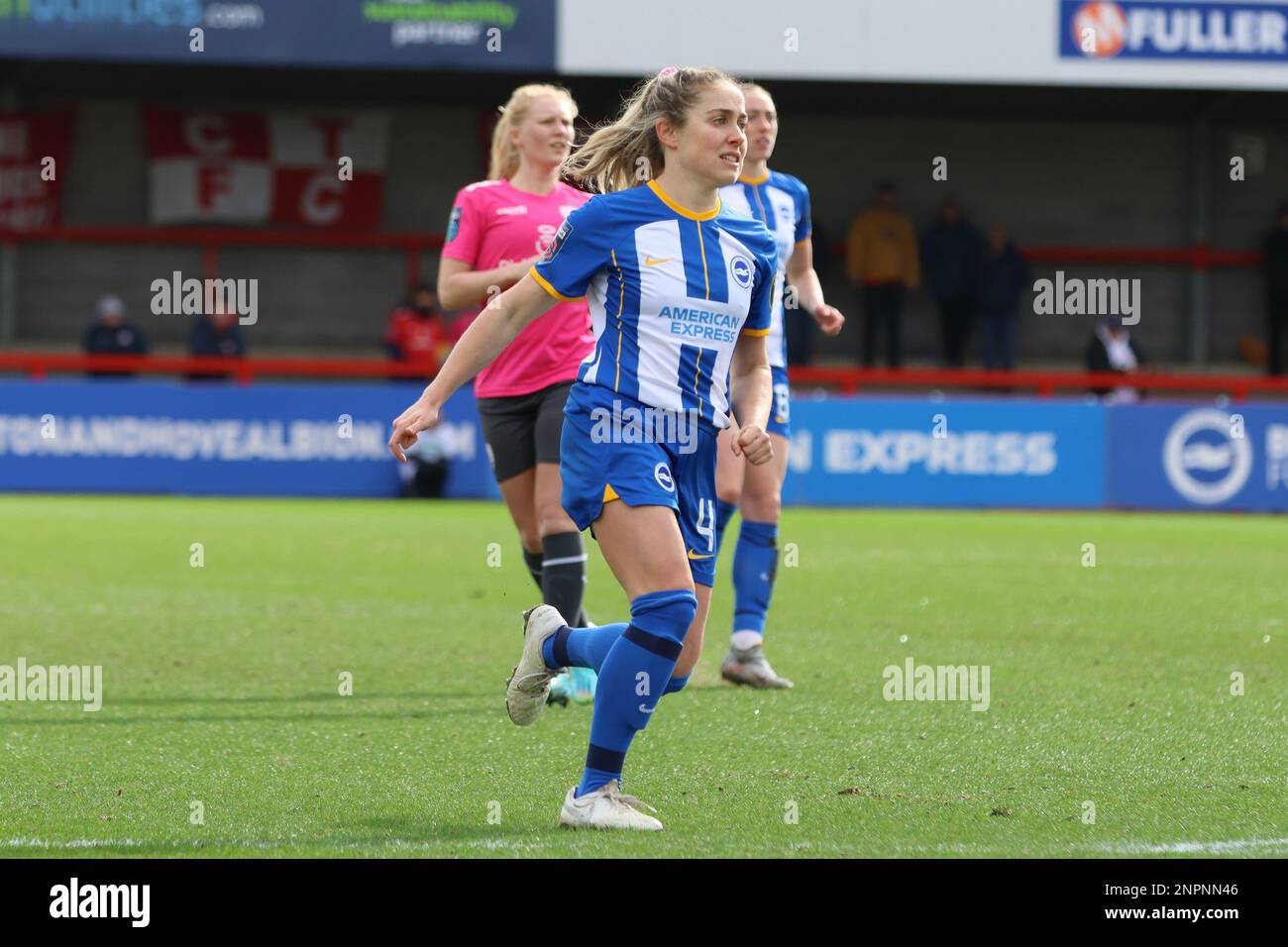 Broadfiled Stadium, Crawley Town, UK, February 26, 2023 Brianna Visalli ...
