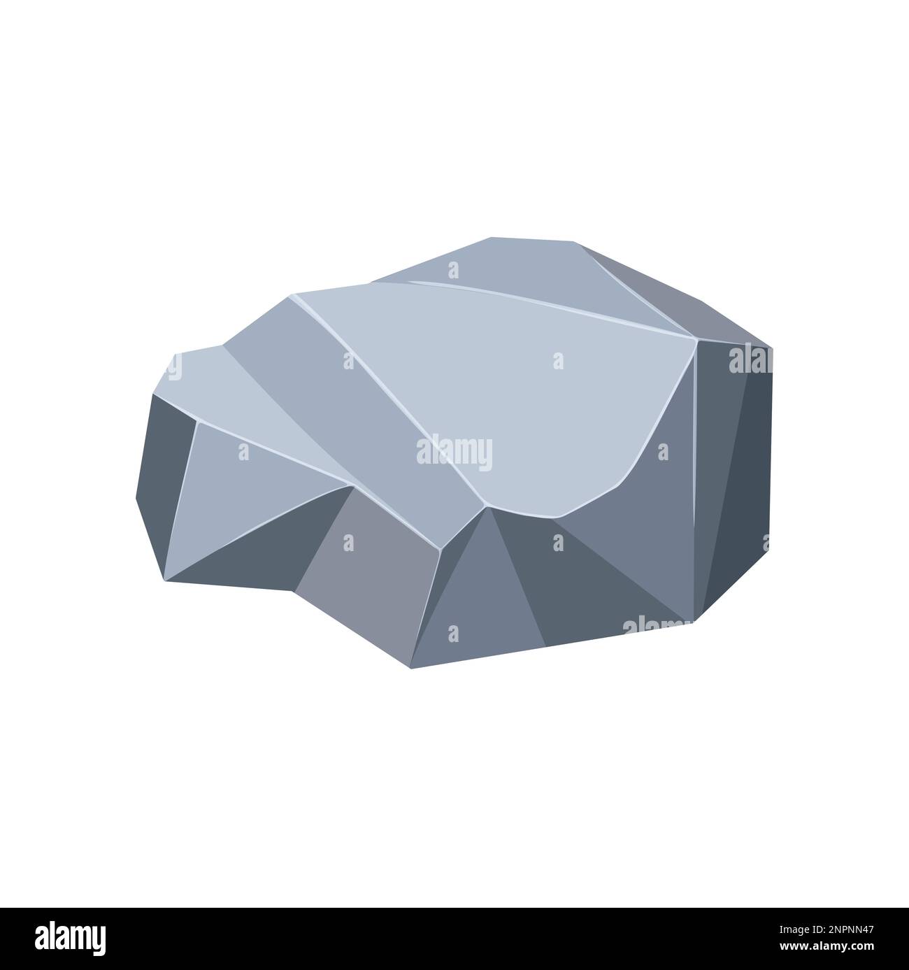 Rock boulder. Natural shape stone. vector illustration Stock Vector ...