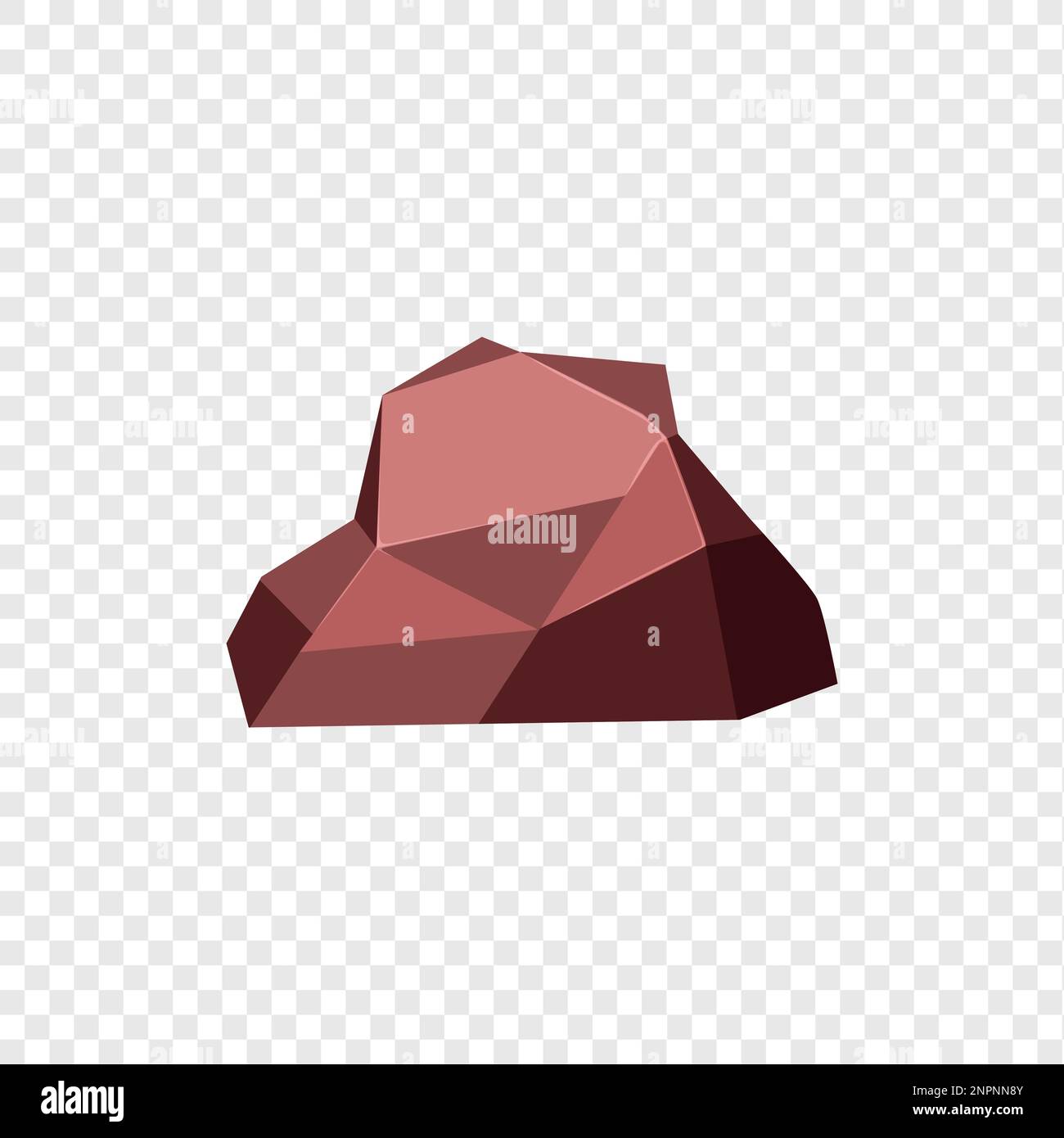 Ore rock boulder. Natural shape stone. vector illustration Stock Vector ...