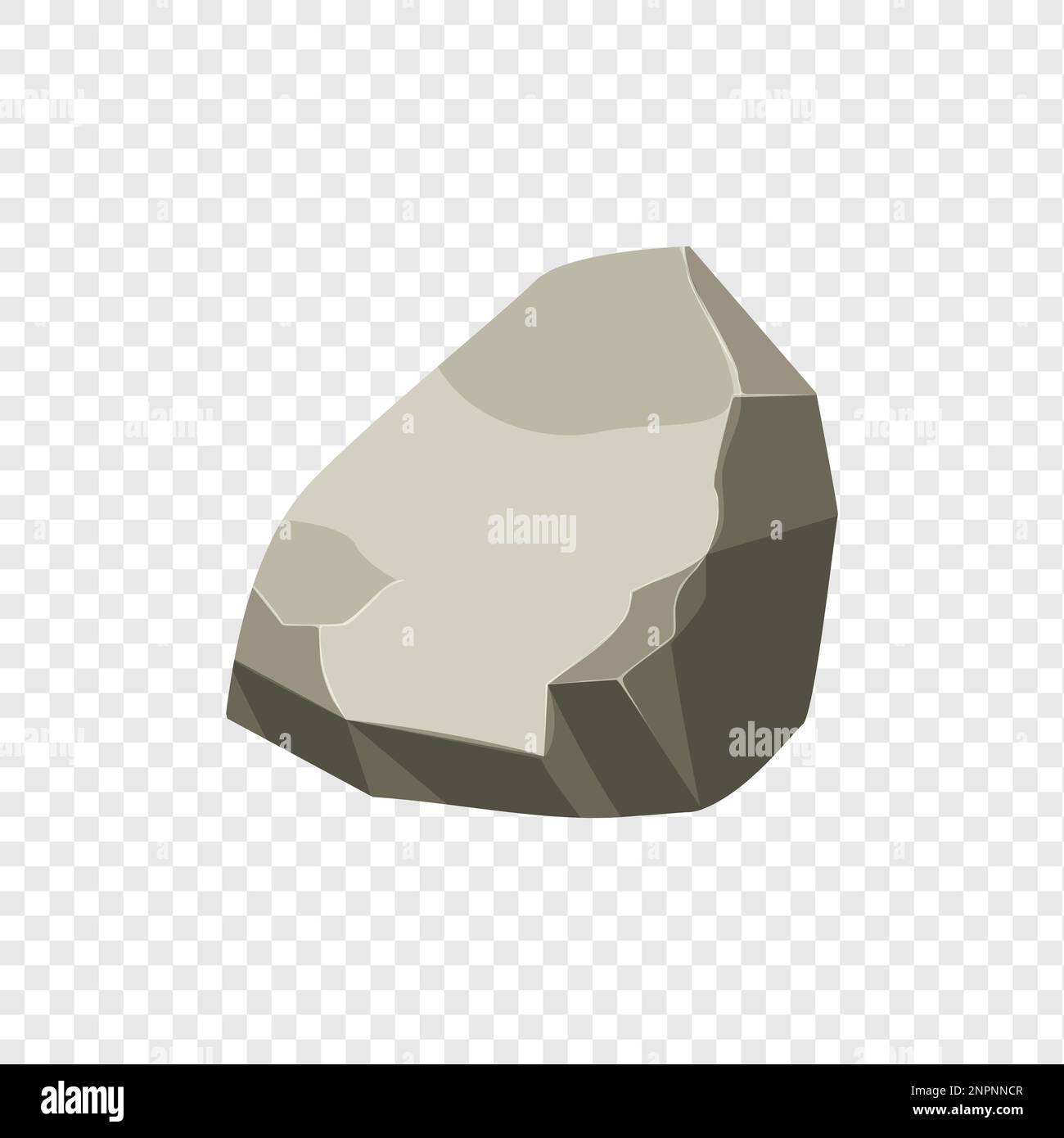 Rock boulder. Natural shape stone. vector illustration Stock Vector ...