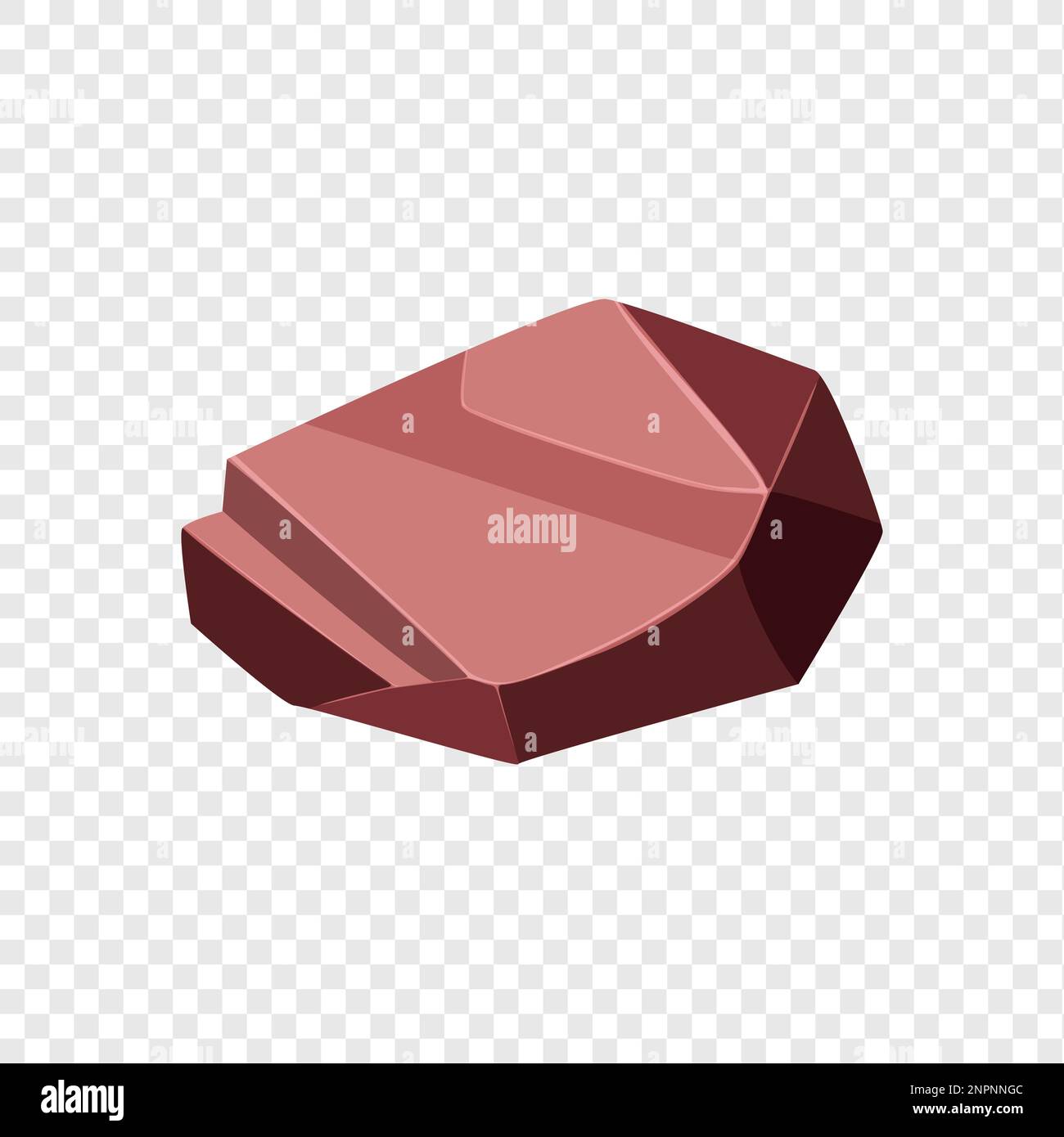 Ore rock boulder. Natural shape stone. vector illustration Stock Vector ...