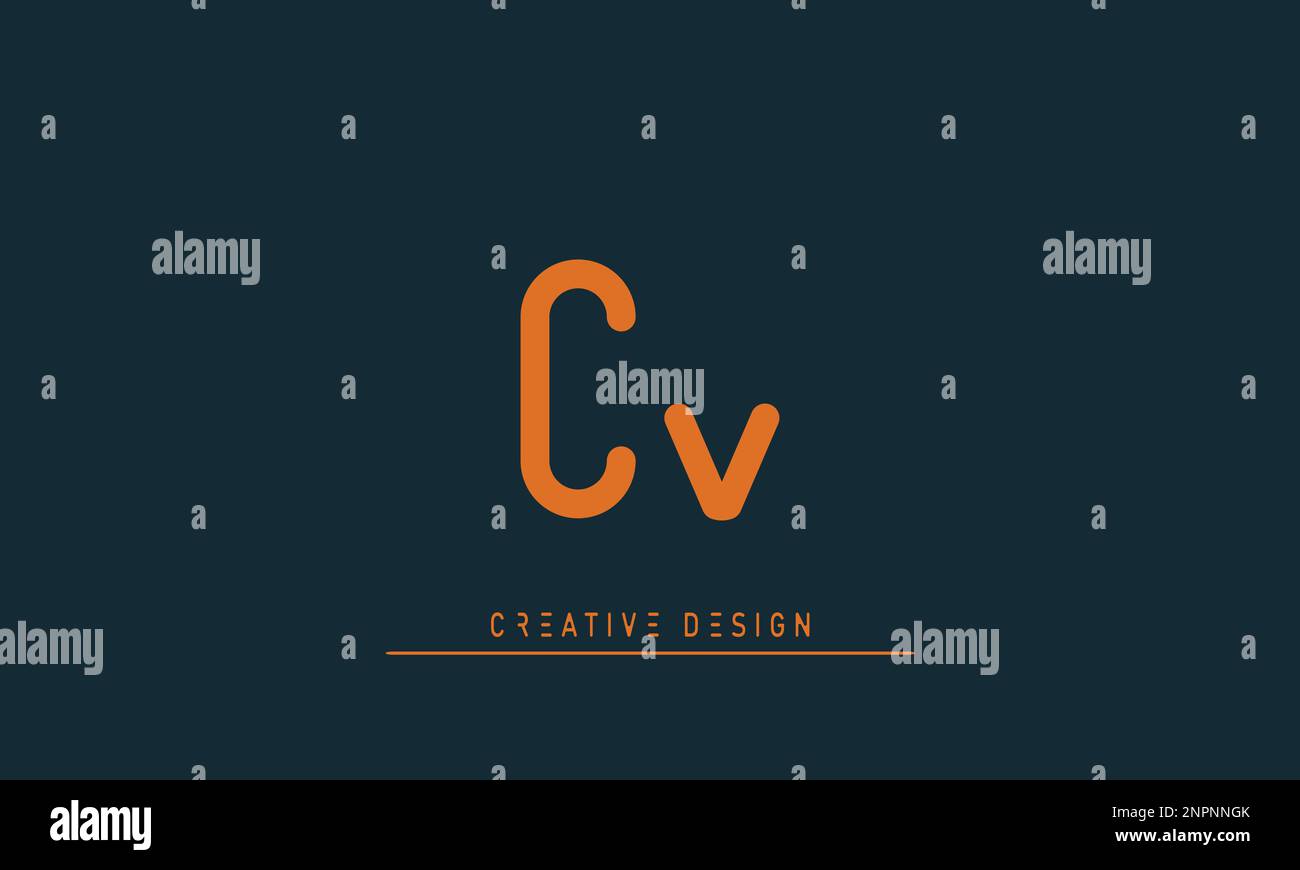 Cv monogram hi-res stock photography and images - Alamy