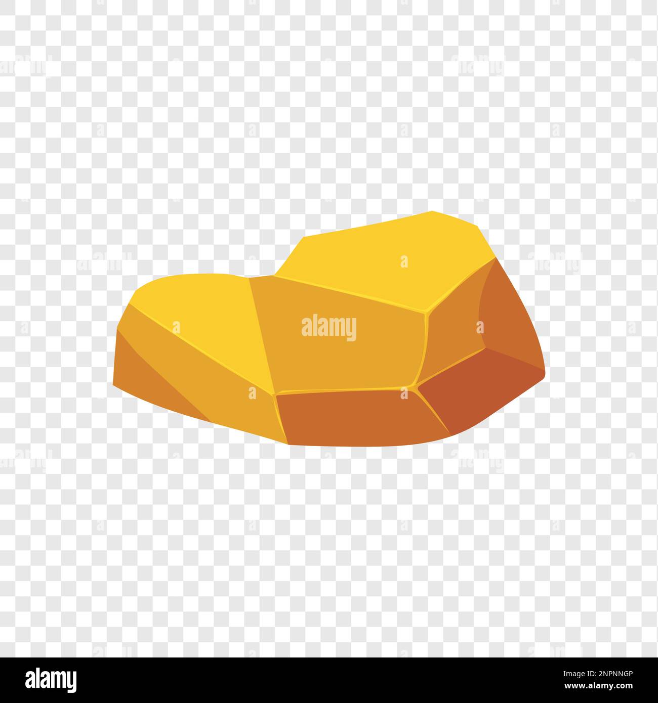 Gold rock boulder natural Stock Vector Images - Alamy
