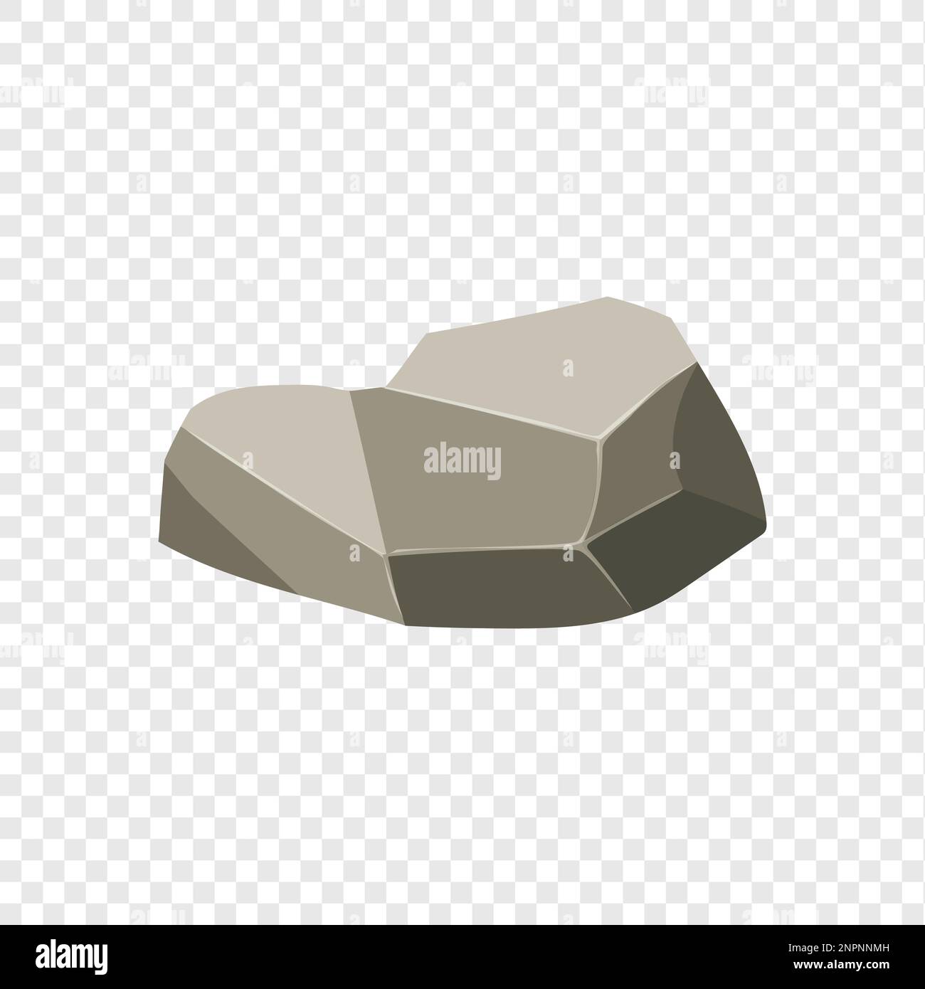 Rock boulder. Natural shape stone. vector illustration Stock Vector ...