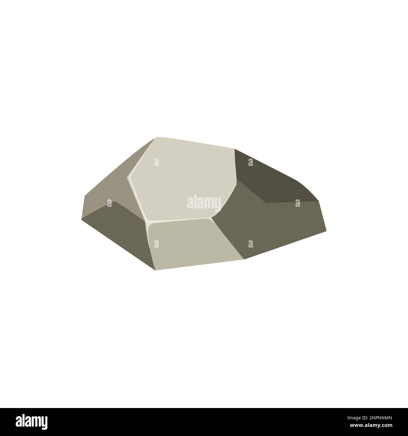 Rock boulder. Natural shape stone. vector illustration Stock Vector ...