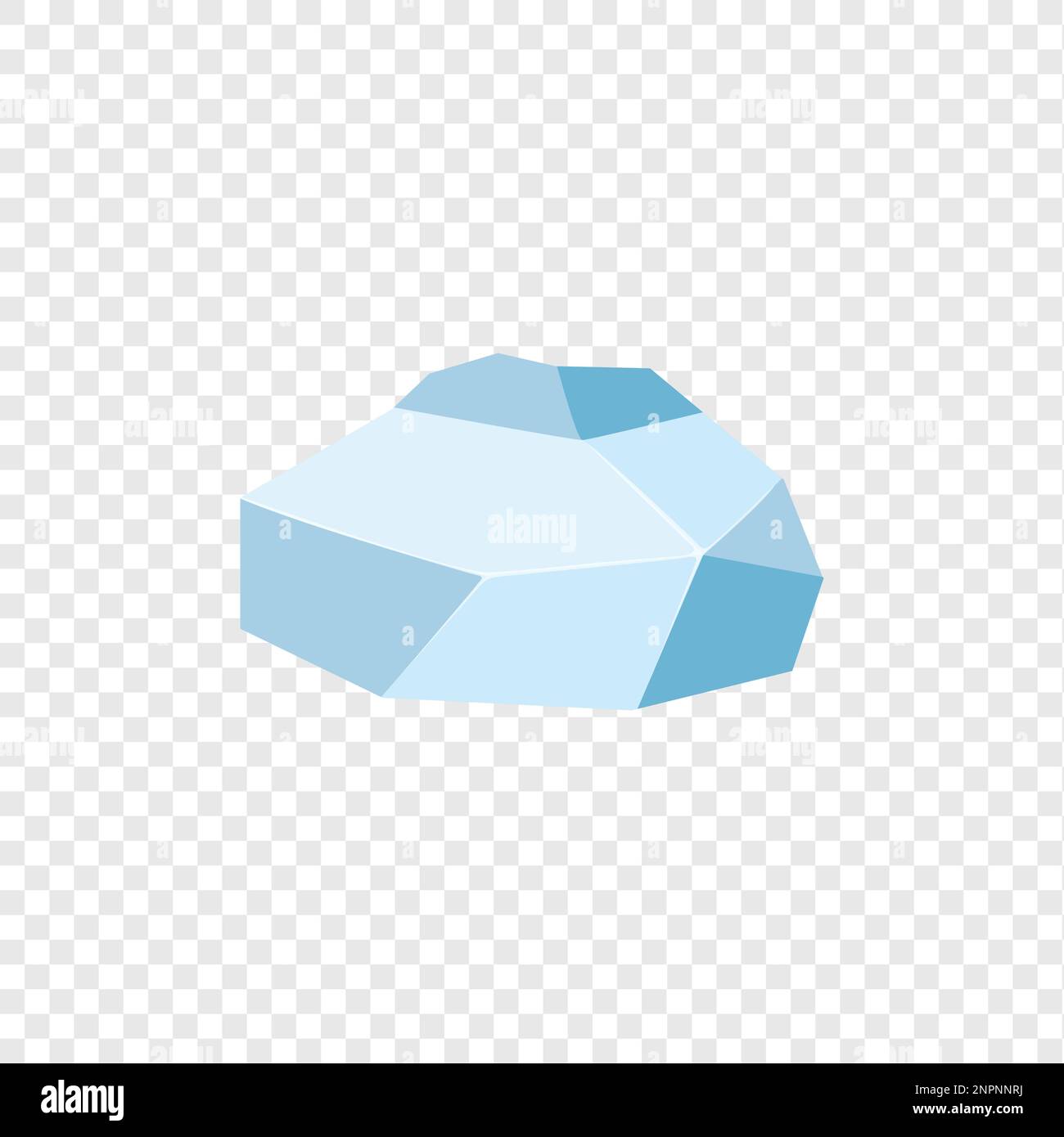Ice rock boulder. Natural shape stone. vector illustration Stock Vector ...