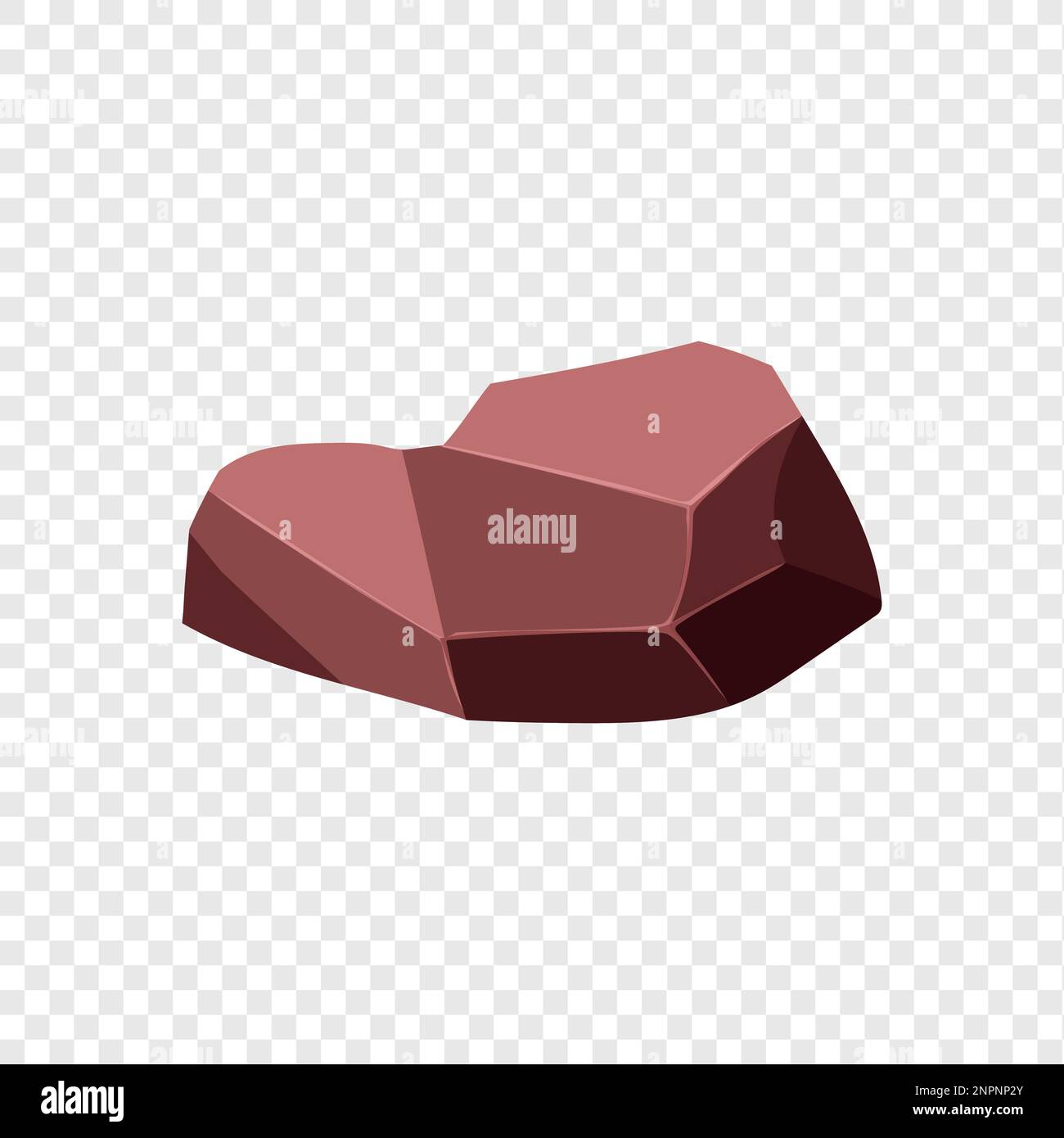 Ore rock boulder. Natural shape stone. vector illustration Stock Vector ...