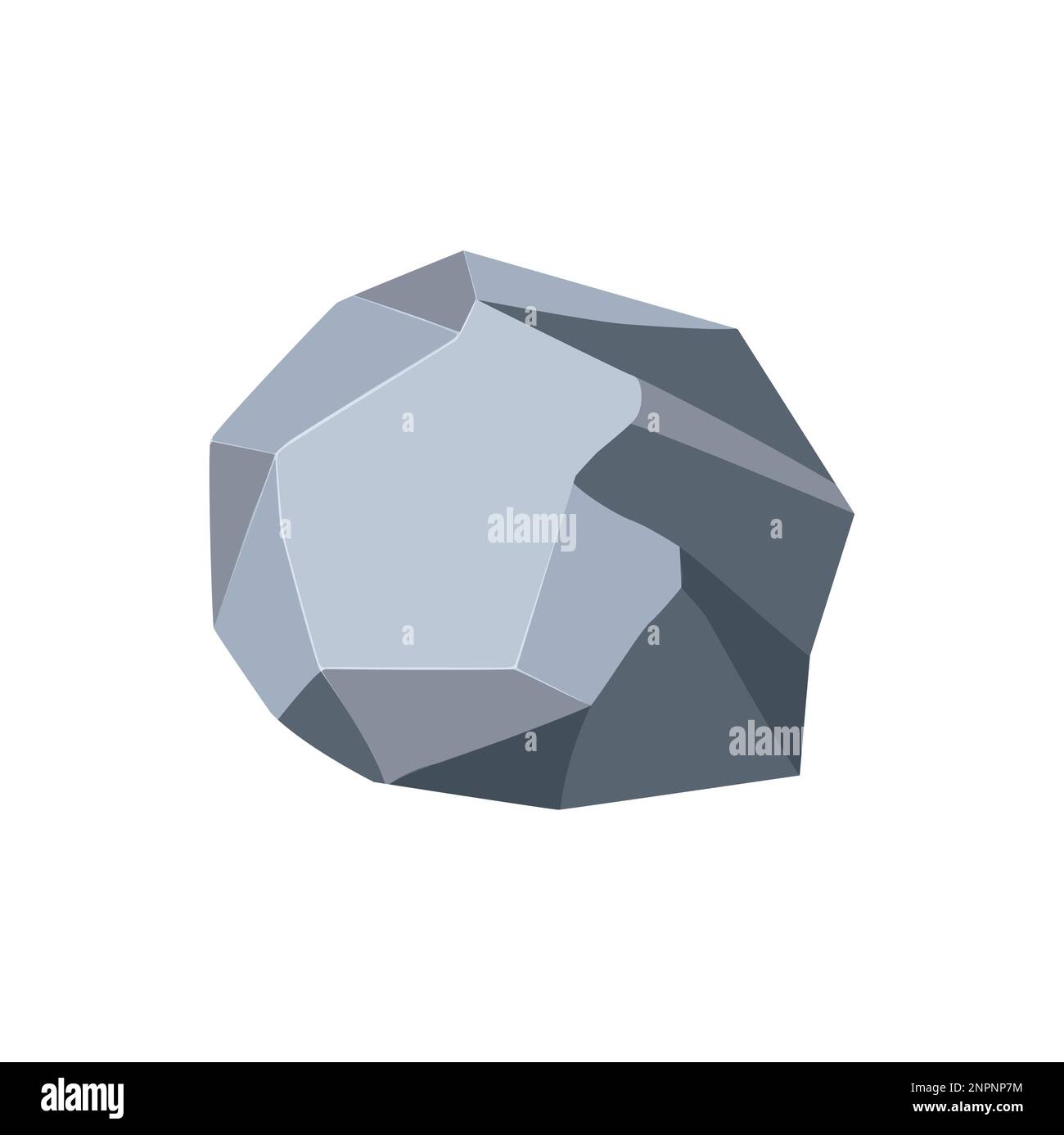 Rock boulder. Natural shape stone. vector illustration Stock Vector ...