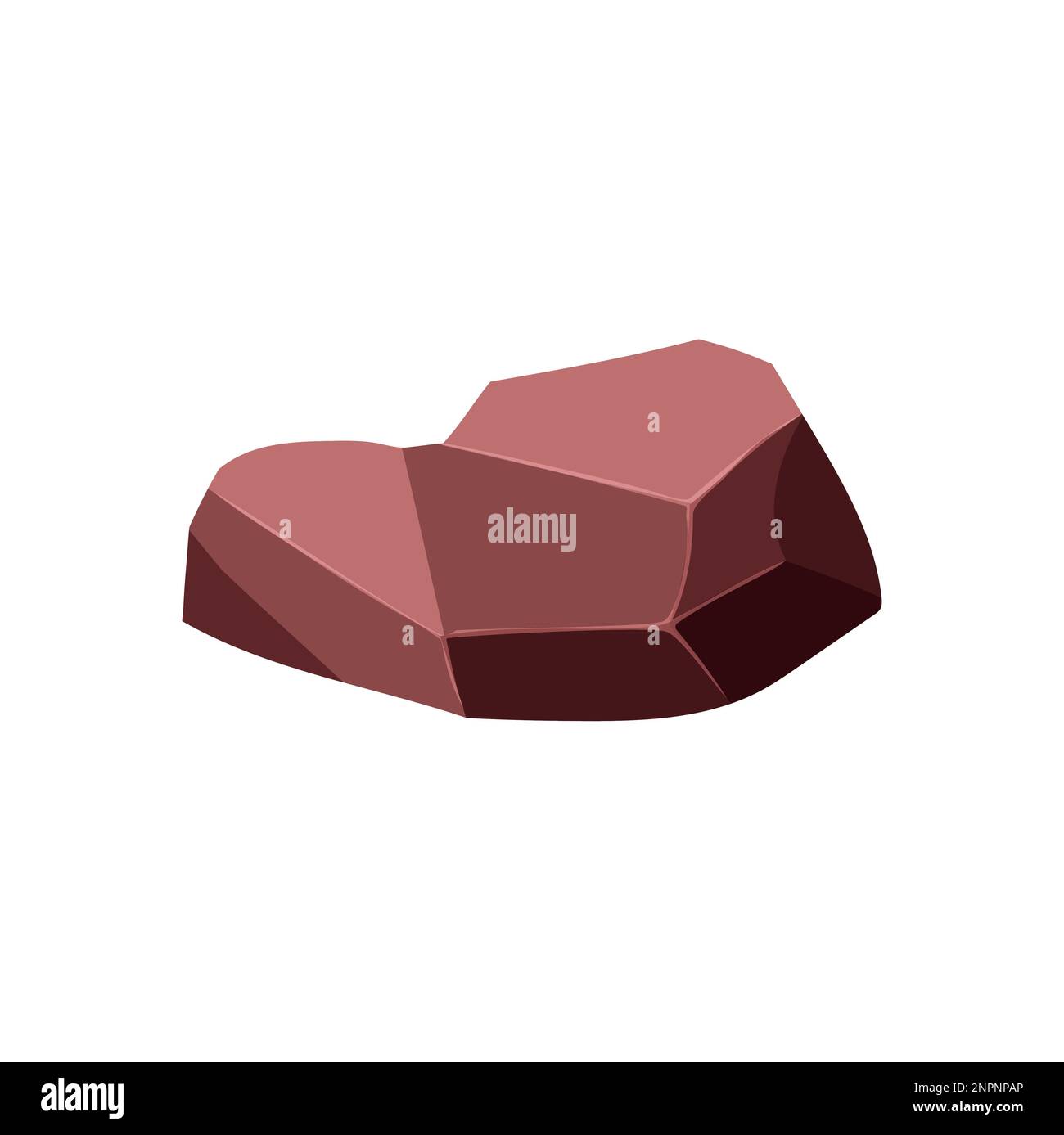 Ore rock boulder. Natural shape stone. vector illustration Stock Vector ...