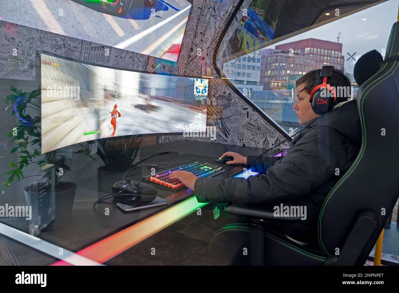 Teenagers Playing Computer Games