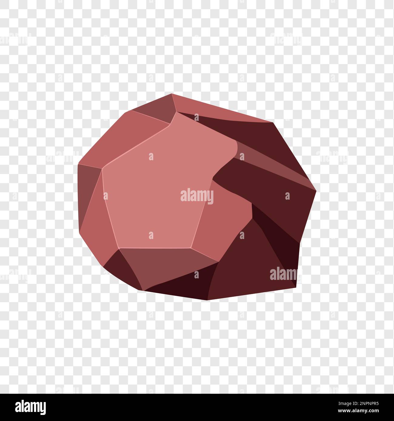 Ore rock boulder. Natural shape stone. vector illustration Stock Vector ...