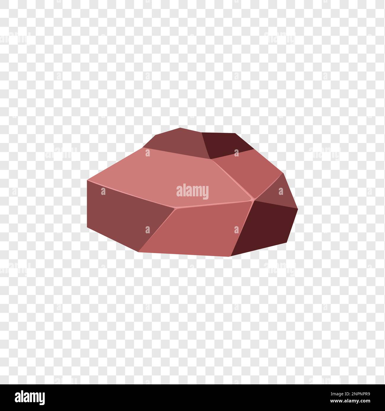 Ore rock boulder. Natural shape stone. vector illustration Stock Vector ...