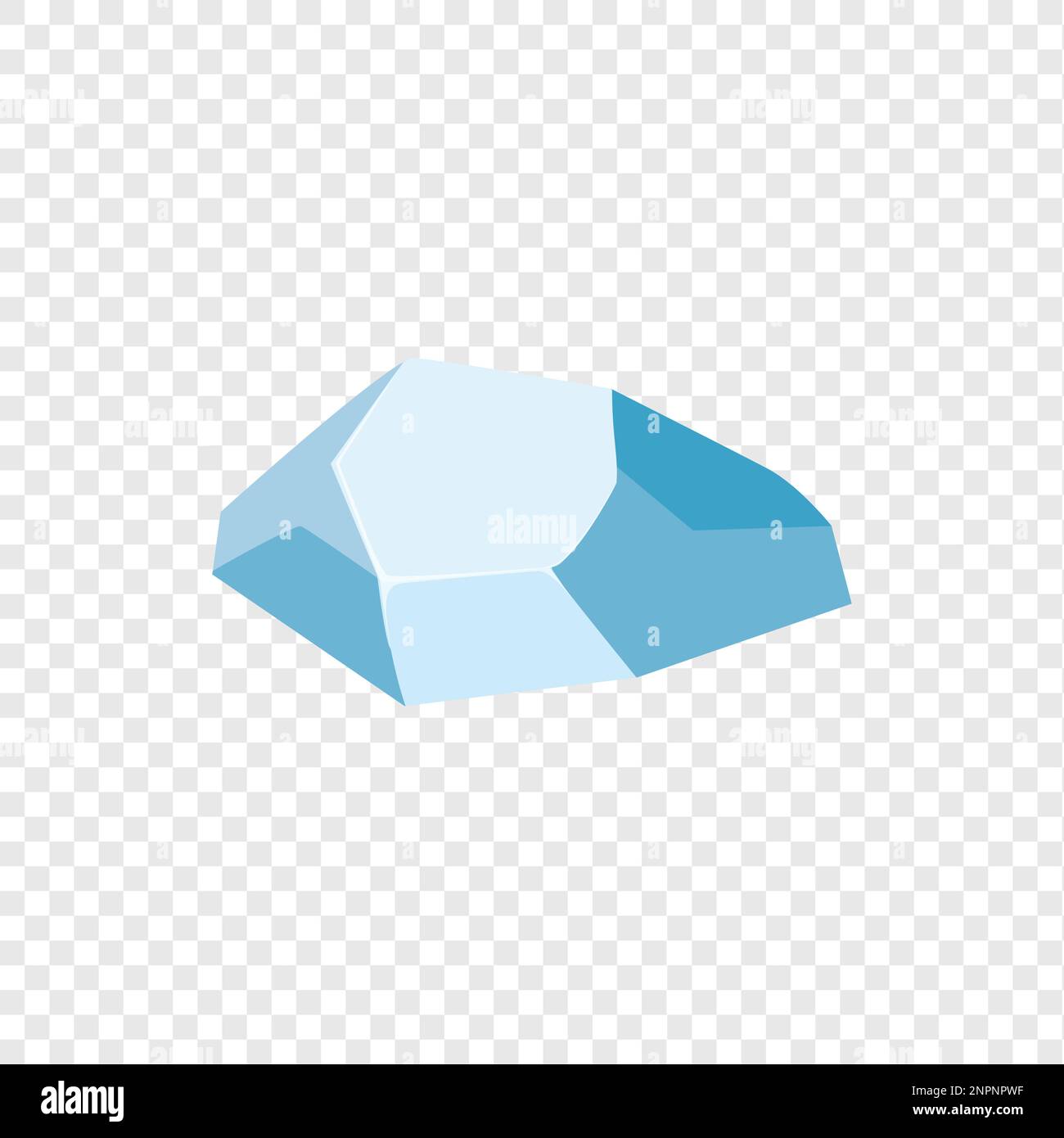 Ice rock boulder. Natural shape stone. vector illustration Stock Vector ...