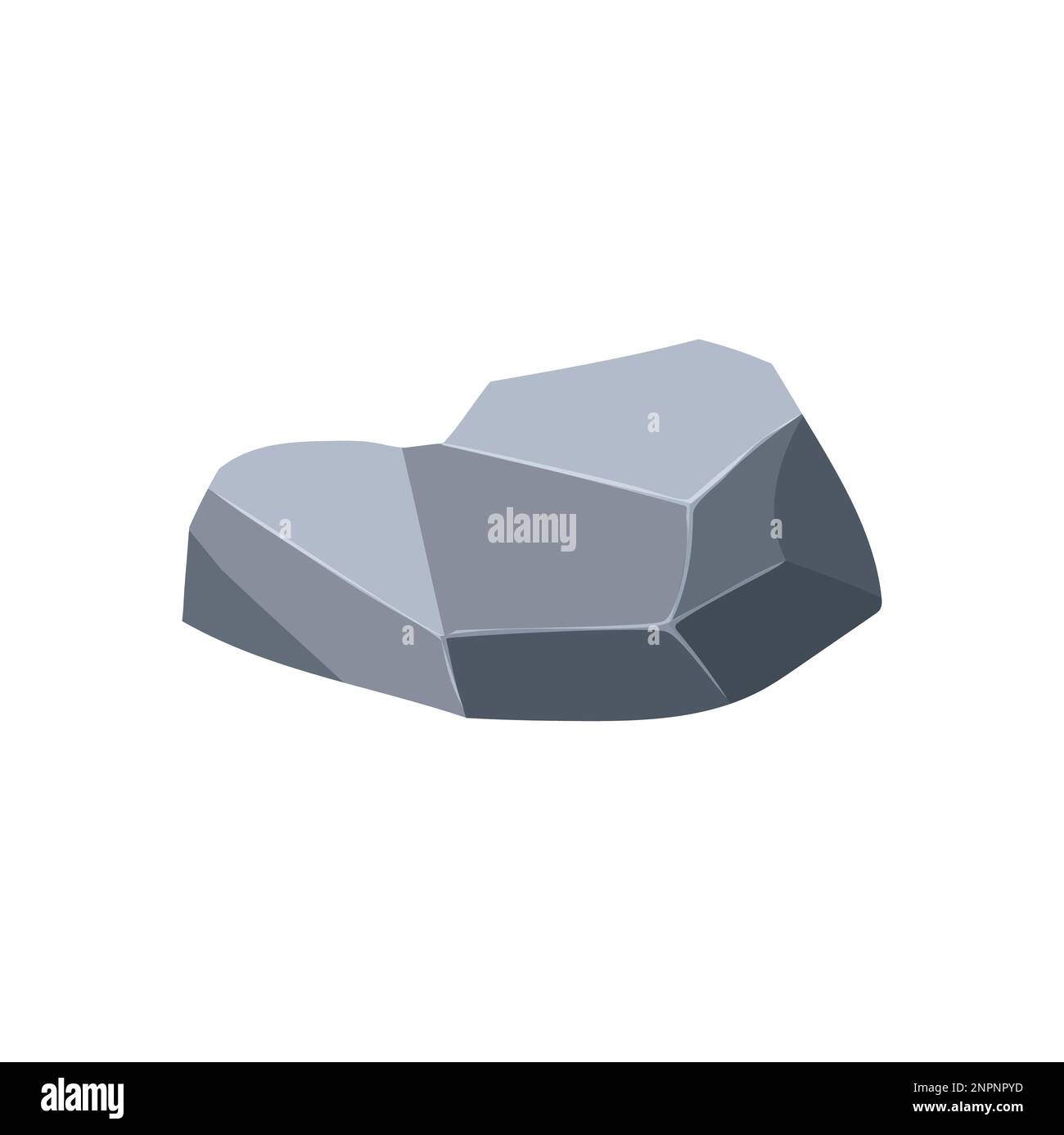 Rock boulder. Natural shape stone. vector illustration Stock Vector ...