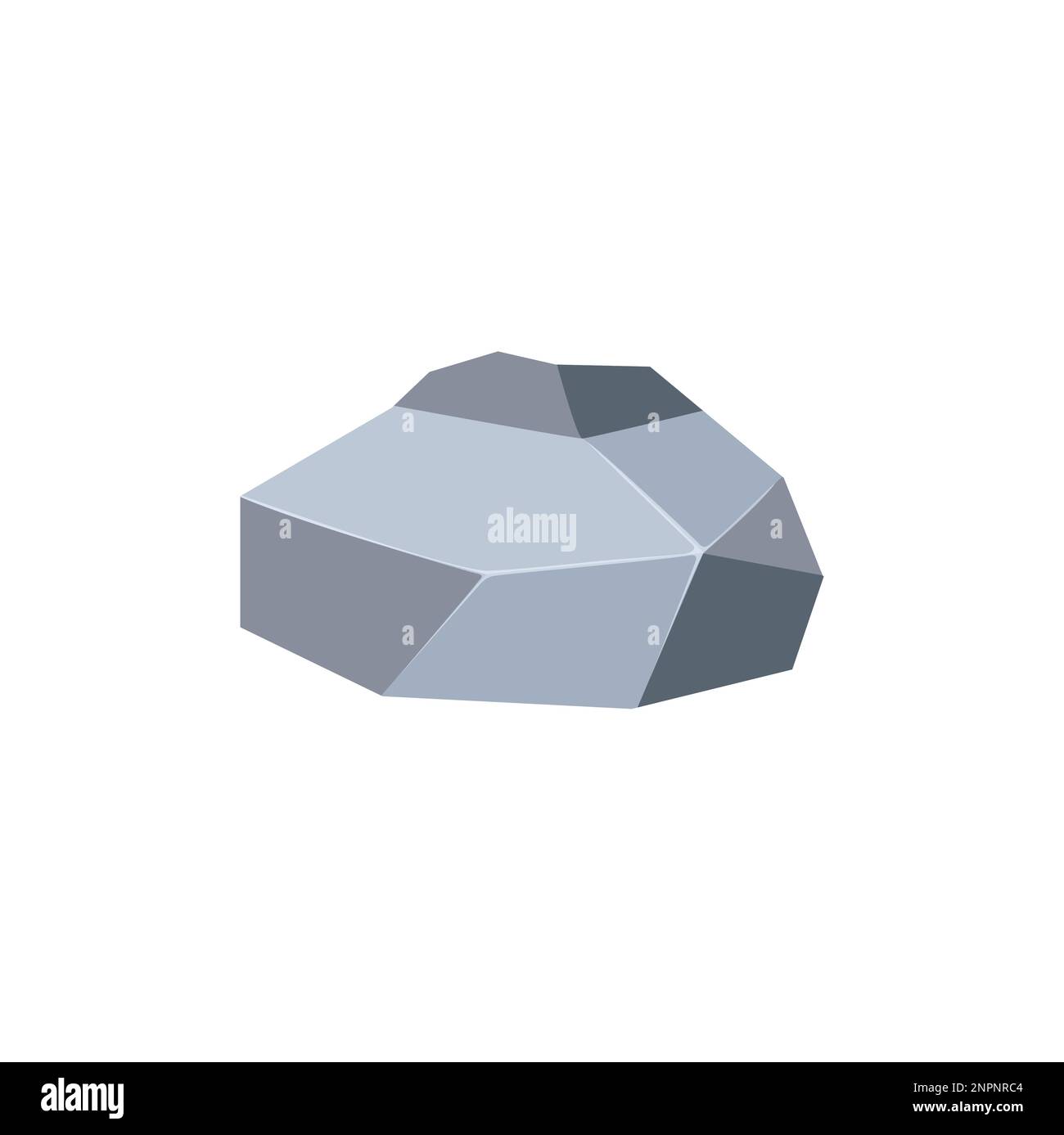 Rock boulder. Natural shape stone. vector illustration Stock Vector ...