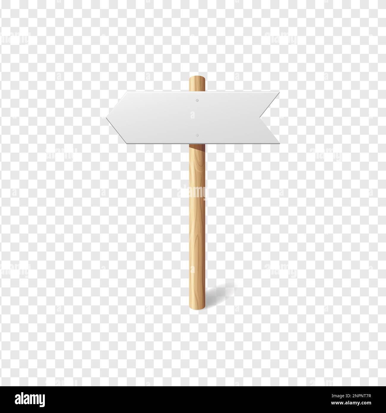 Blank signboard. Empty signage banner. White sign template, vector ...