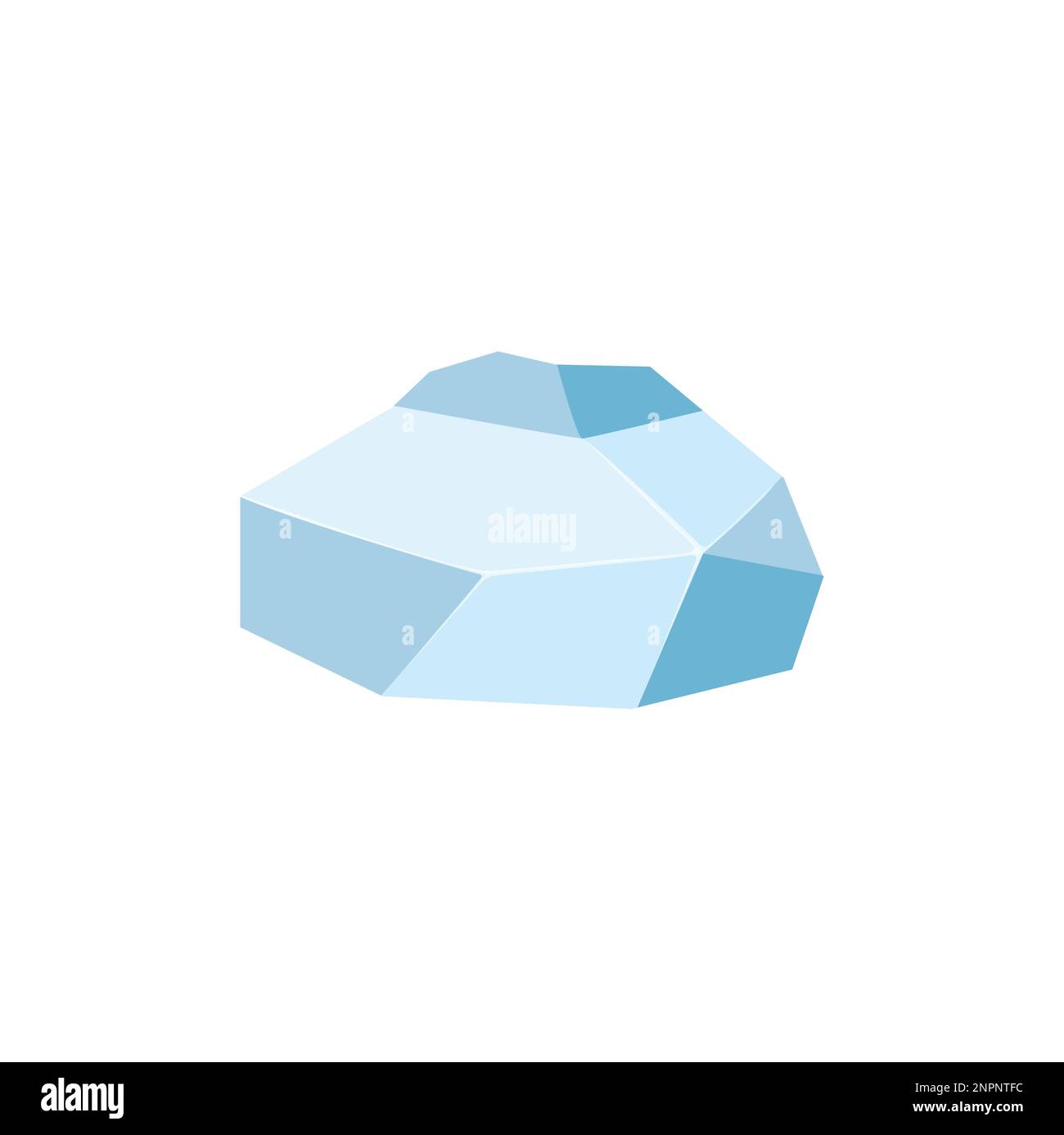 Ice rock boulder. Natural shape stone. vector illustration Stock Vector ...