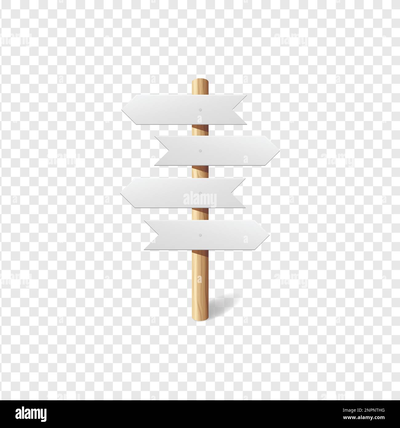 Blank signboard. Empty signage banner. White sign template, vector ...