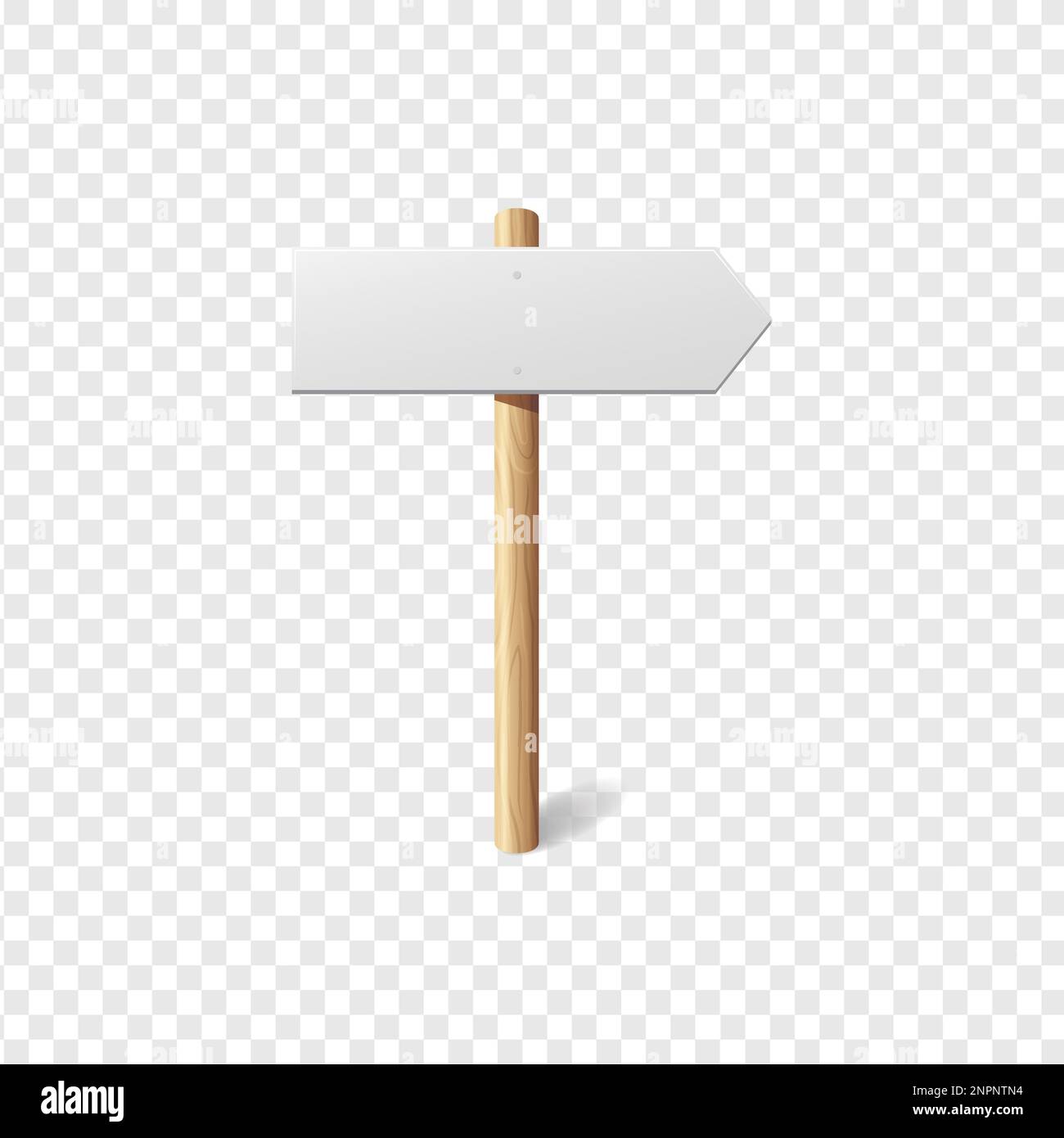 Blank signboard. Empty signage banner. White sign template, vector ...