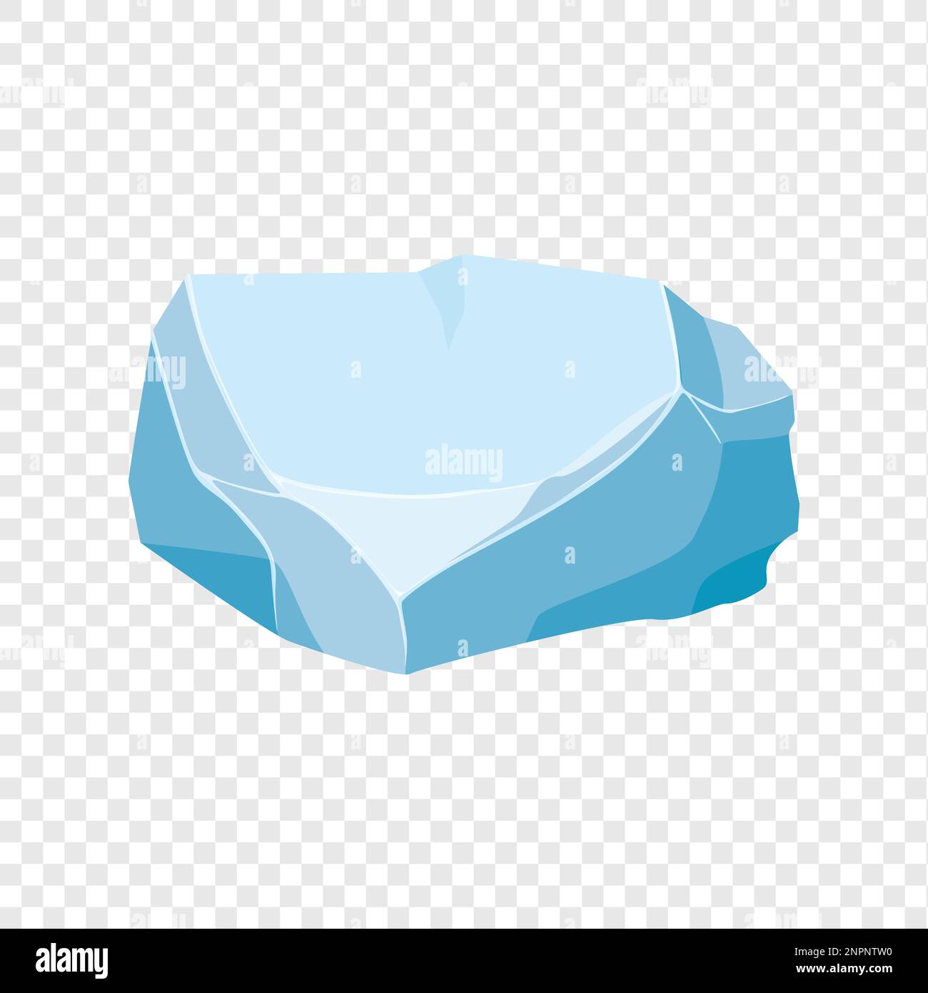 Ice rock boulder. Natural shape stone. vector illustration Stock Vector ...