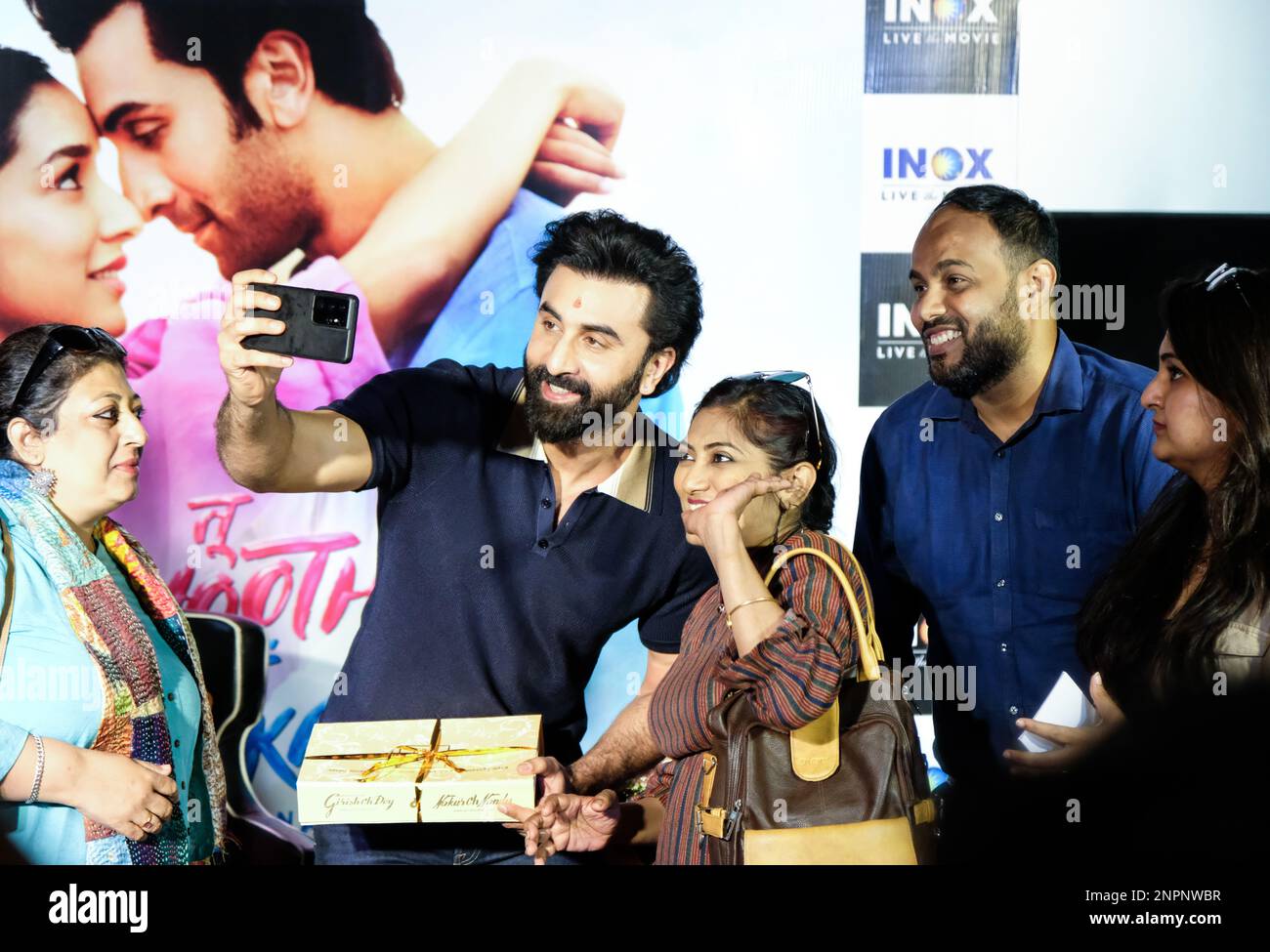 Kolkata, India. 26th Feb, 2023. Bollywood actor Ranbir Kapoor poses for ...