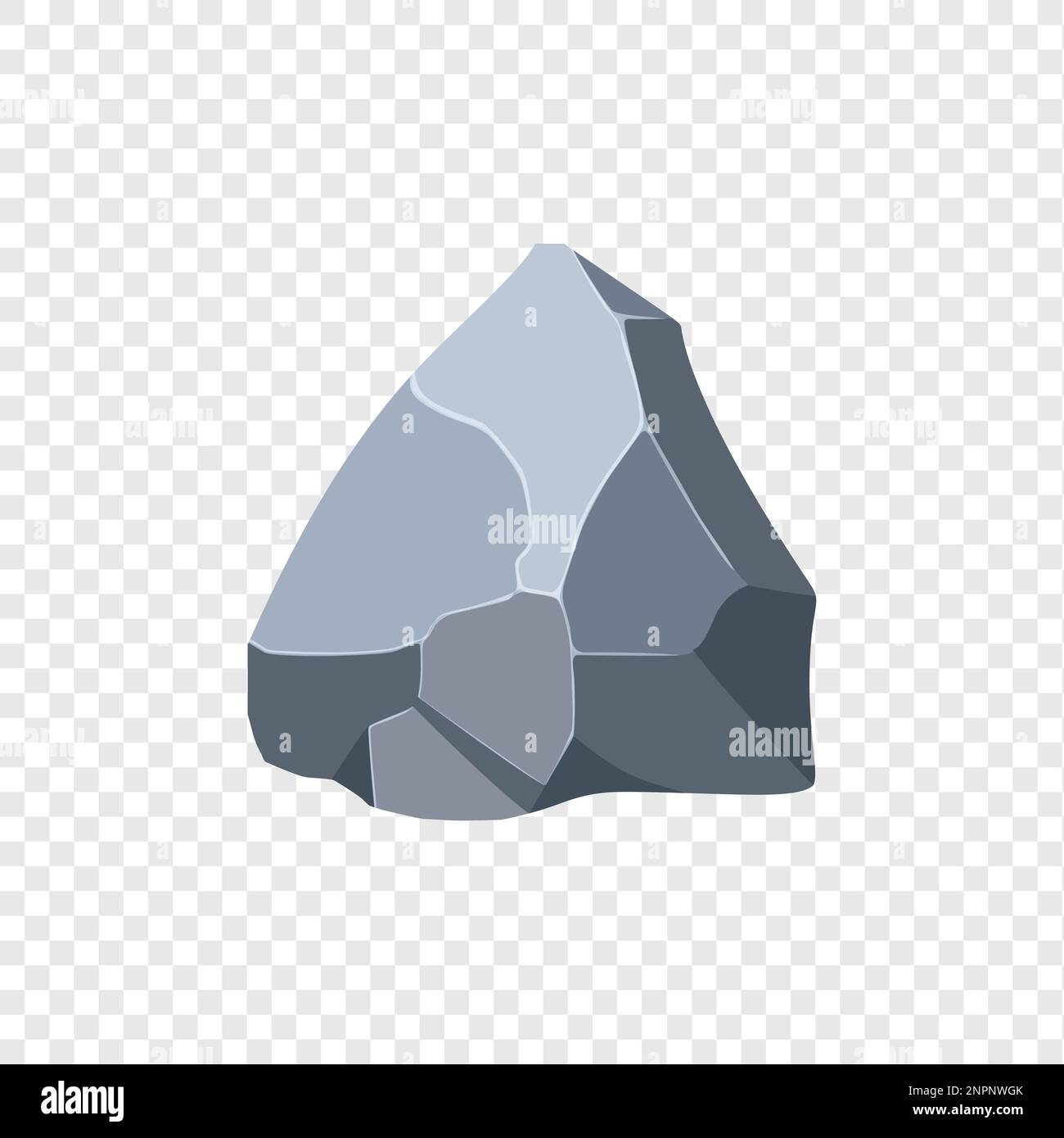 Rock boulder. Natural shape stone. vector illustration Stock Vector ...