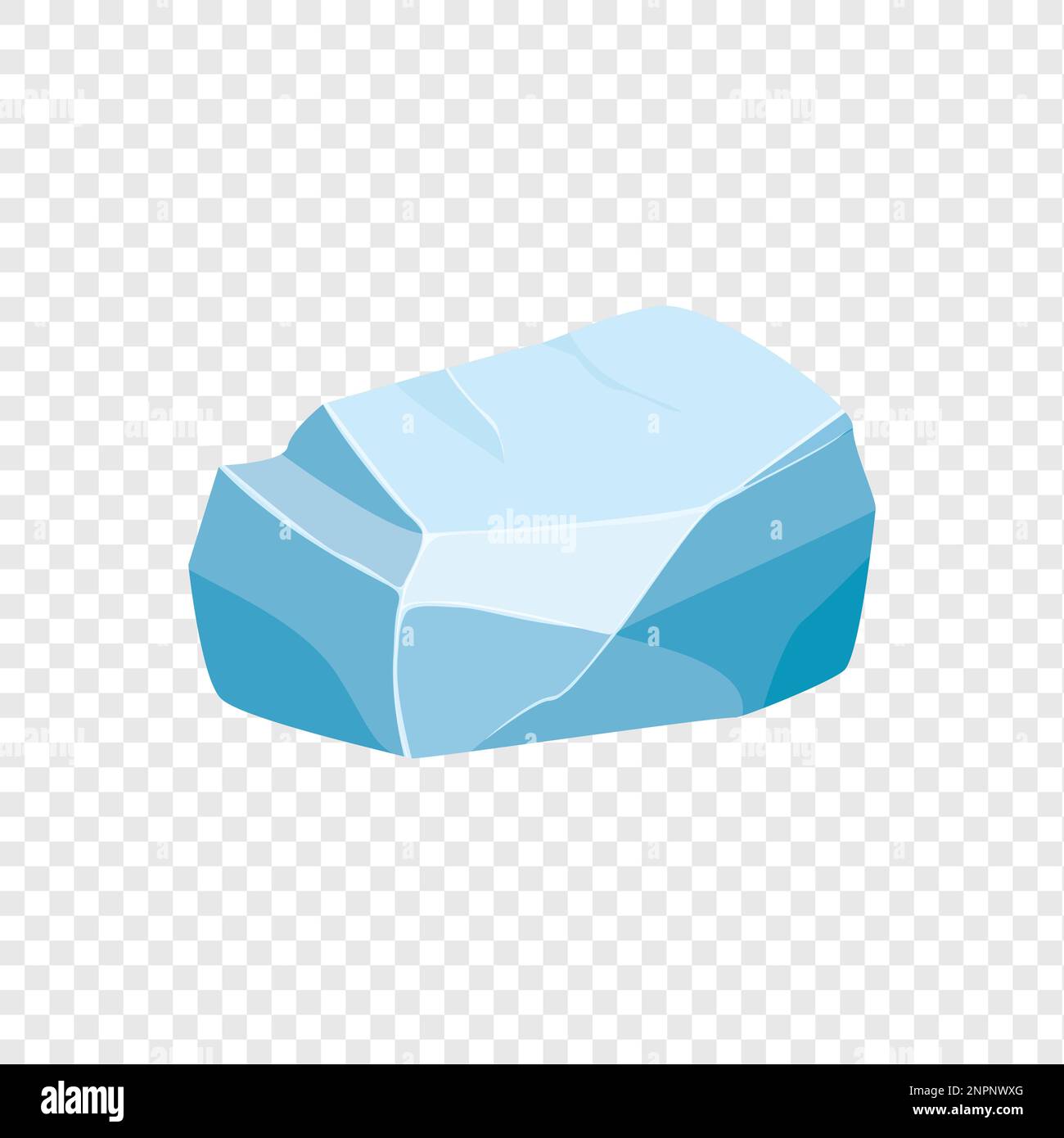 Ice rock boulder. Natural shape stone. vector illustration Stock Vector ...