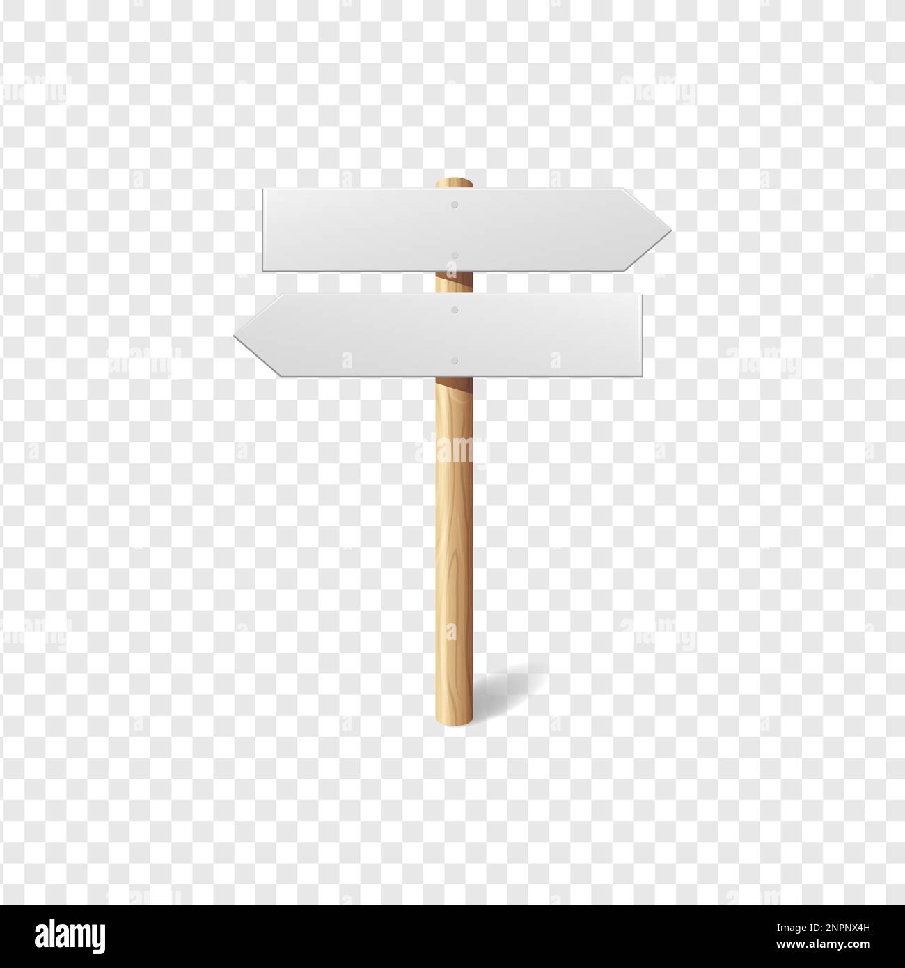 Blank signboard. Empty signage banner. White sign template, vector illustration Stock Vector ...