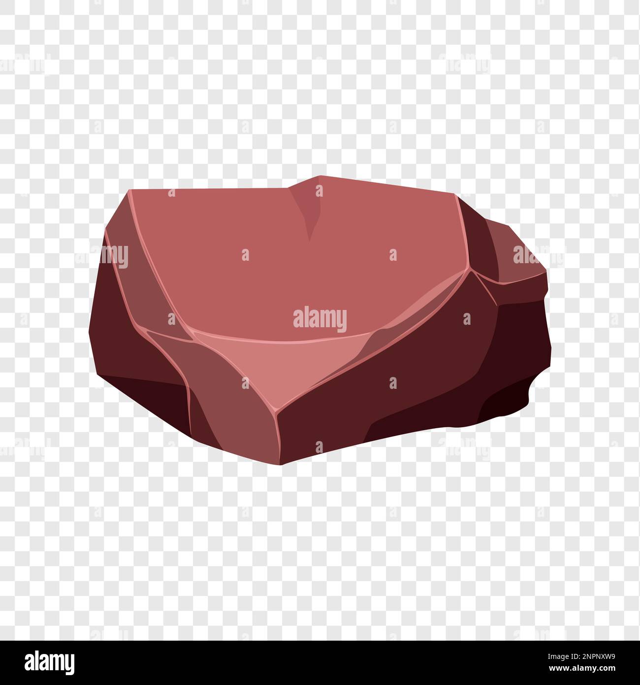 Ore rock boulder. Natural shape stone. vector illustration Stock Vector ...