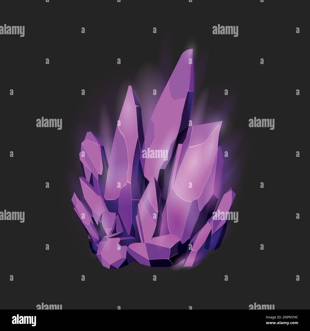 Crystal gems game assets collection, Cartoon Magic gemstones and ...