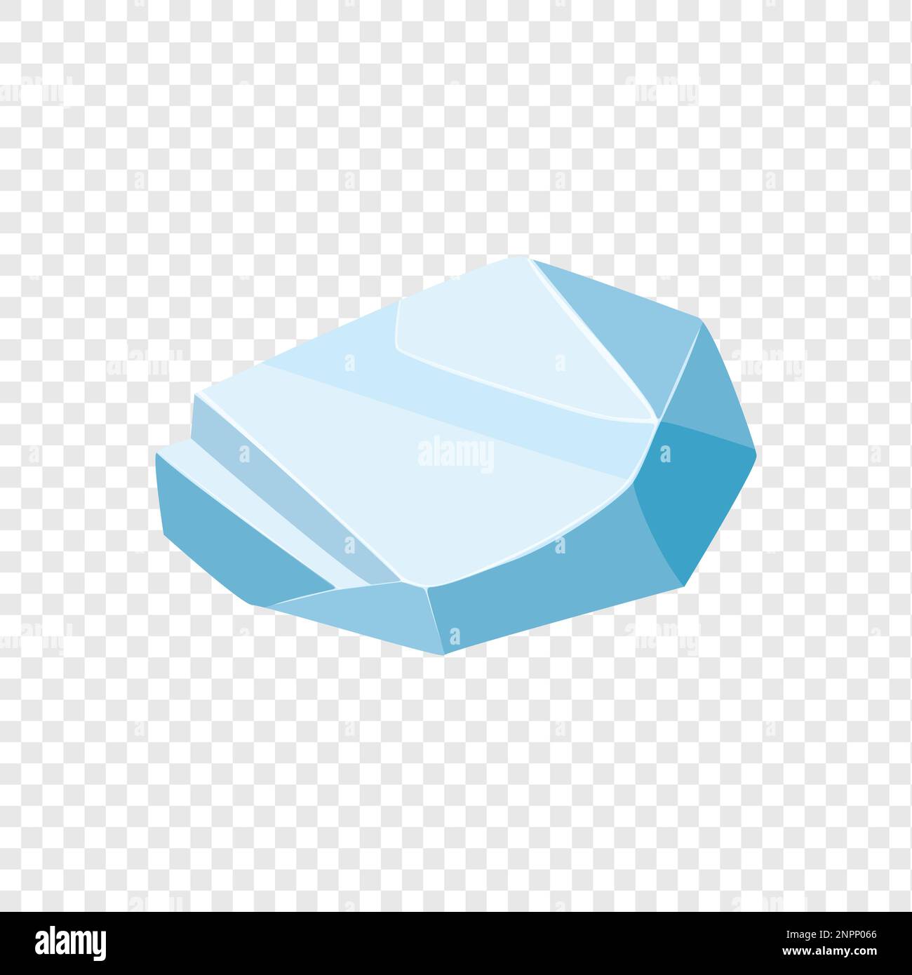 Ice rock boulder. Natural shape stone. vector illustration Stock Vector ...